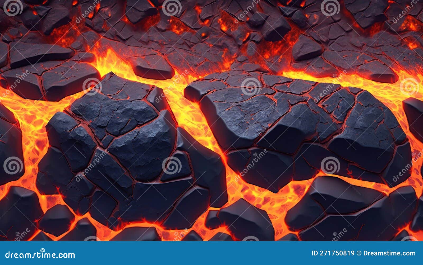 Magma Volcano Background. Lava Fire Using UI UX Design. Stock ...