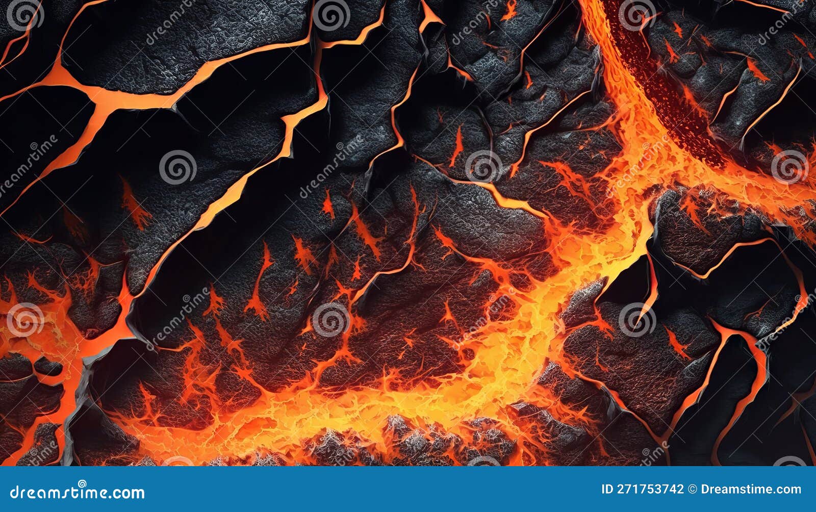 Magma Volcano Background. Lava Fire Using UI UX Design. Stock ...