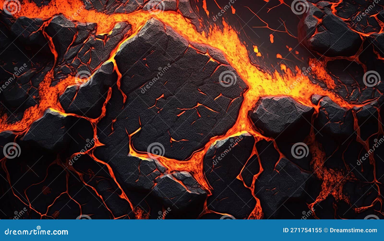 Magma Volcano Background. Lava Fire Using UI UX Design. Stock ...
