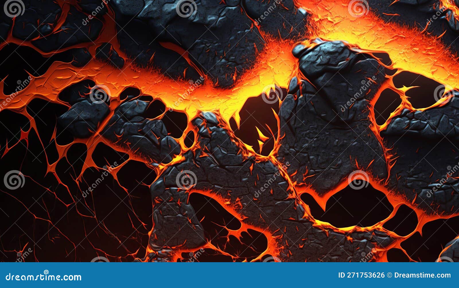 Magma Volcano Background. Lava Fire Using UI UX Design. Stock ...