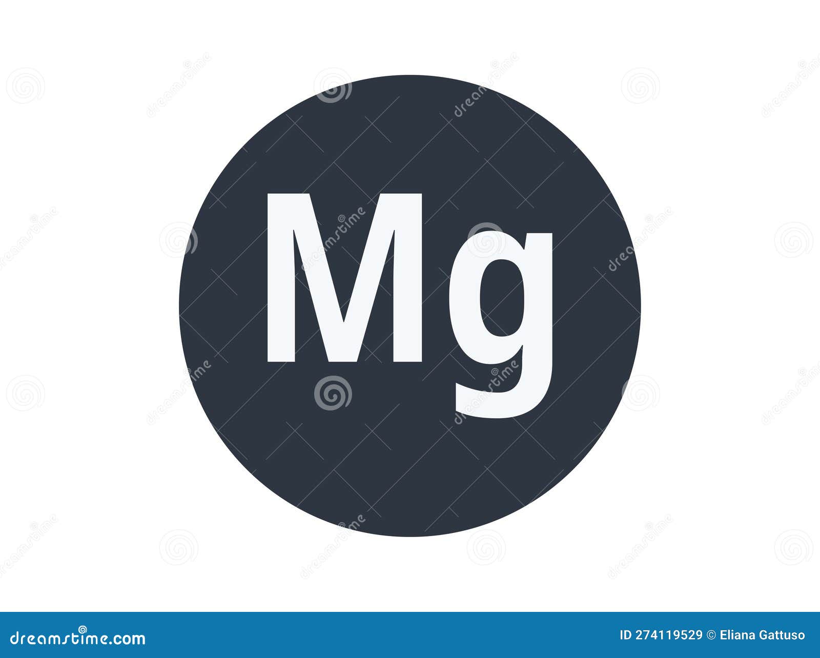 Magnesium - Mq - Chemical Element Sign With Atomic Number And Atomic ...