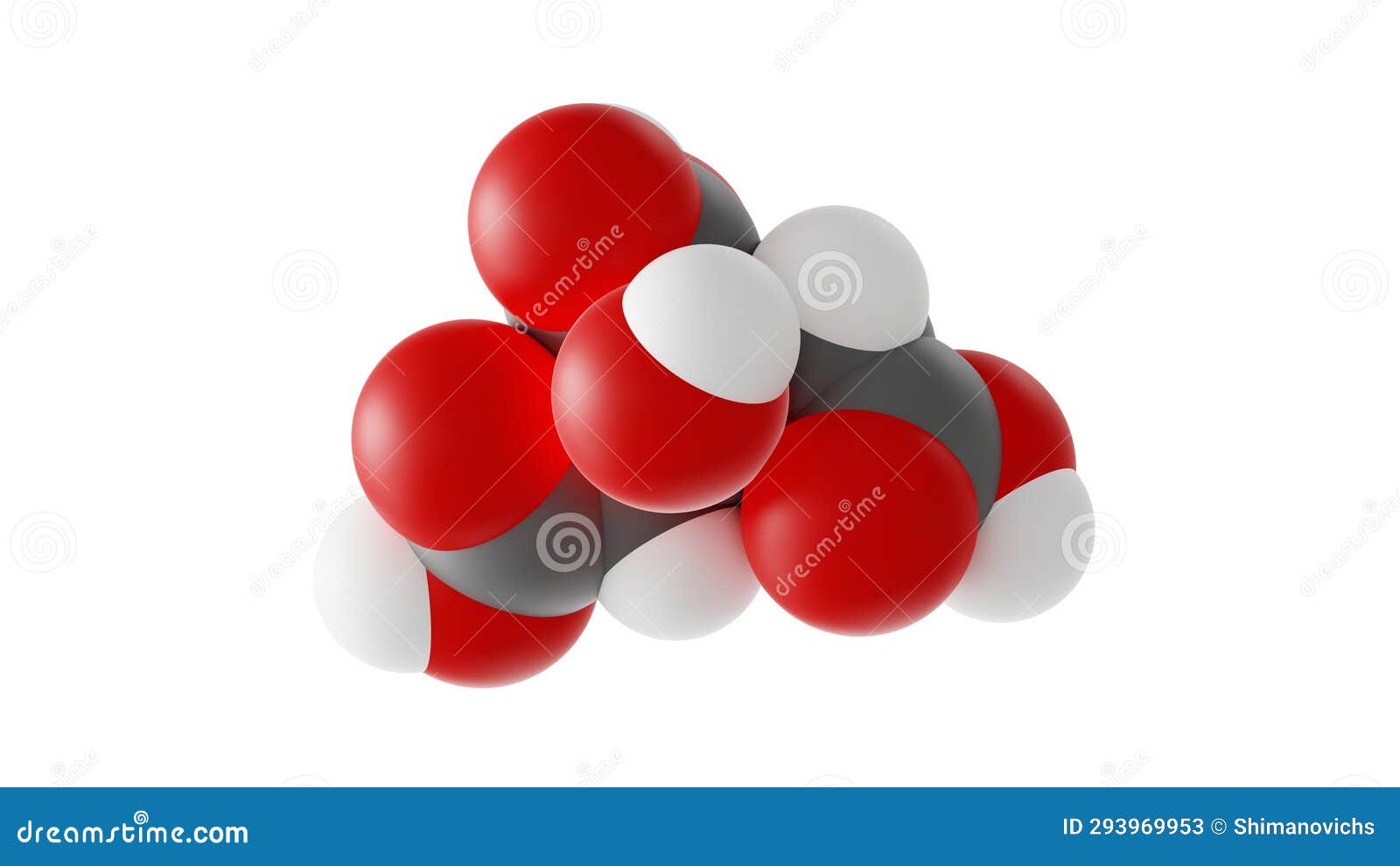 Magnesium Citrate Molecule, E345, Molecular Structure, Isolated 3d ...