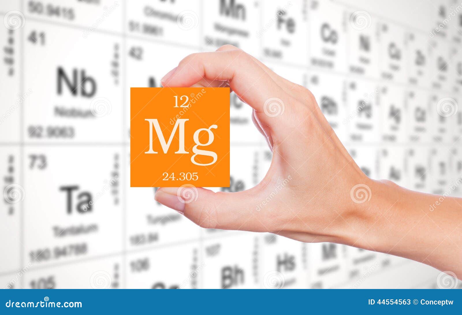 Magnesium from the Periodic Table Stock Image - Image of substance ...