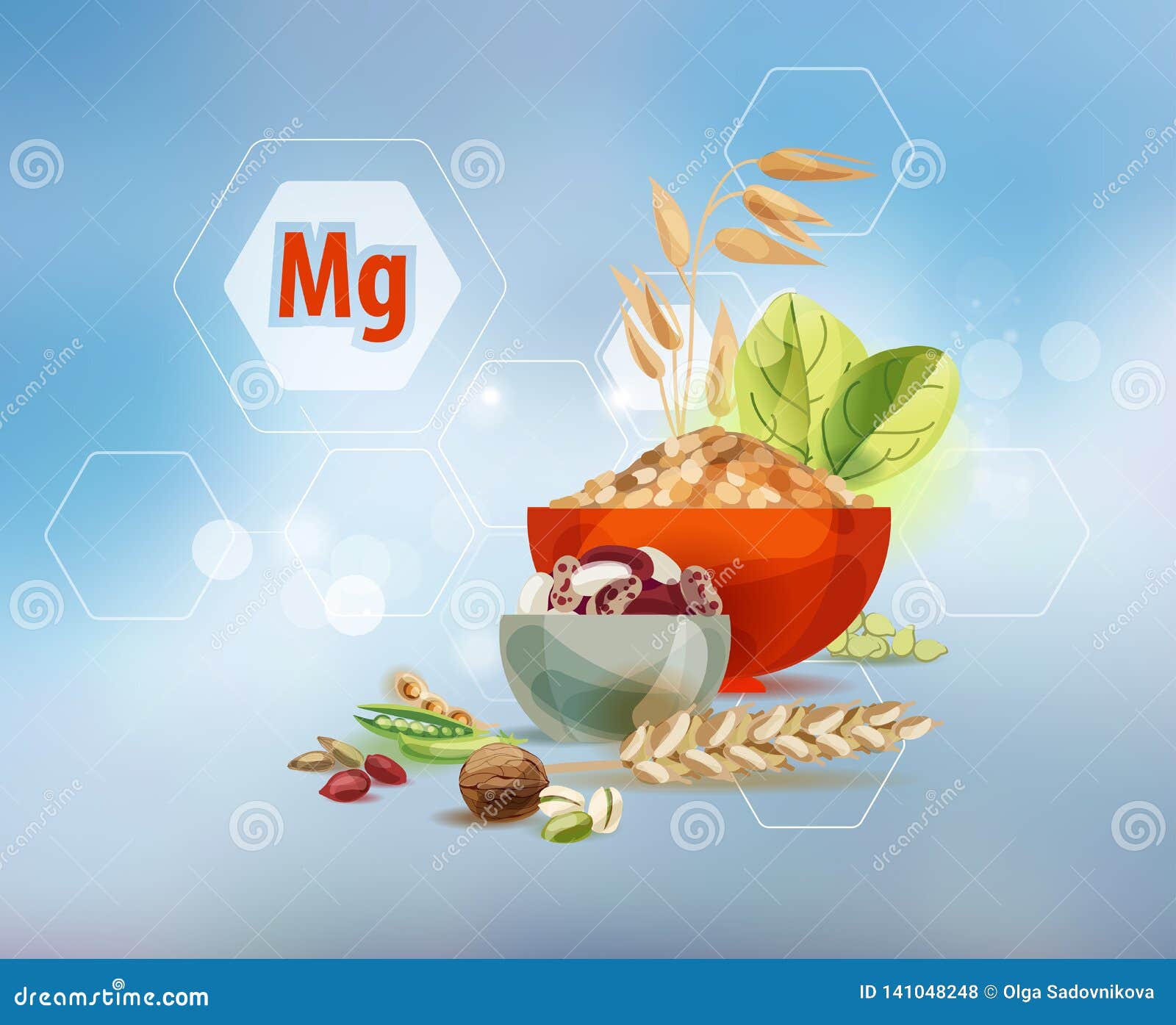 Magnesium. Scientific Research Stock Vector - Illustration of science ...