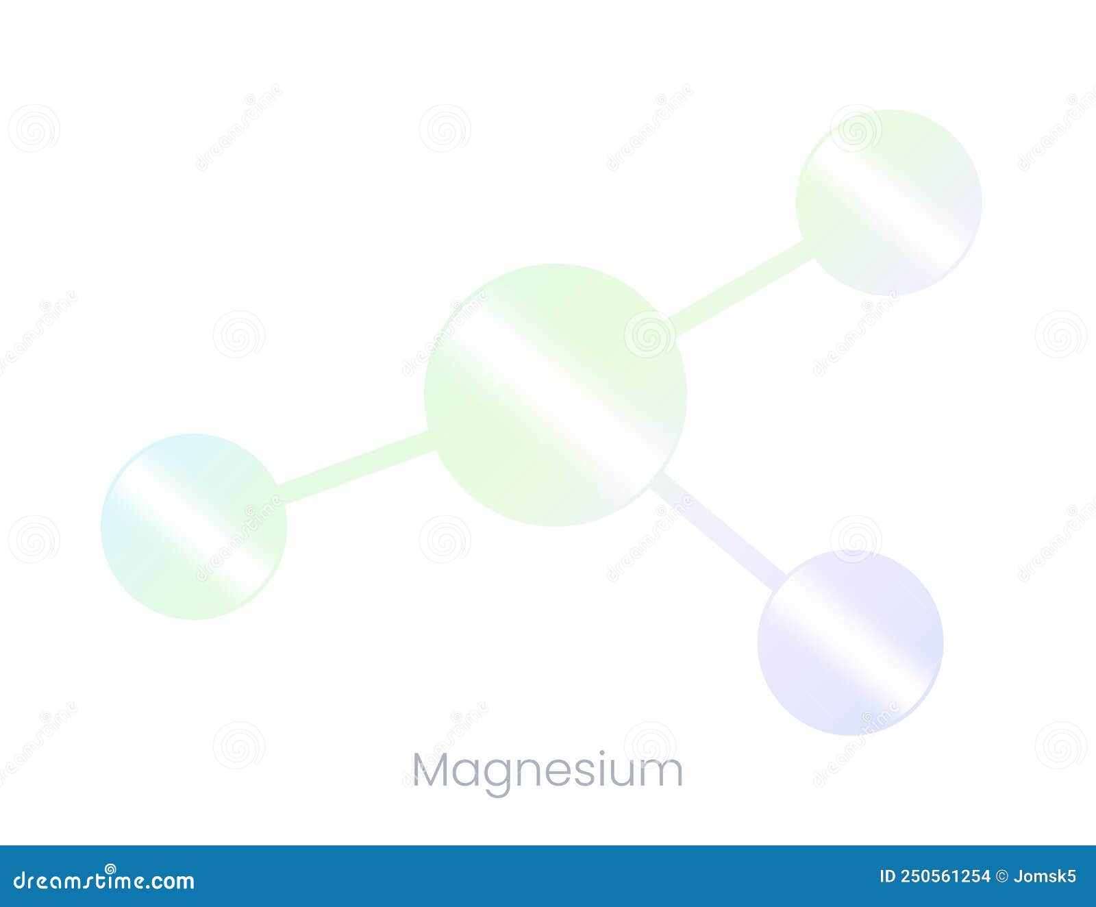 Magnesium Structure Icon with Gradient. Stock Vector - Illustration of ...