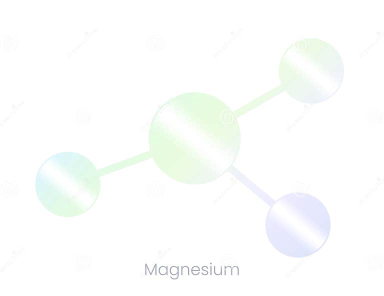 Magnesium Structure Icon with Gradient. Stock Vector - Illustration of ...