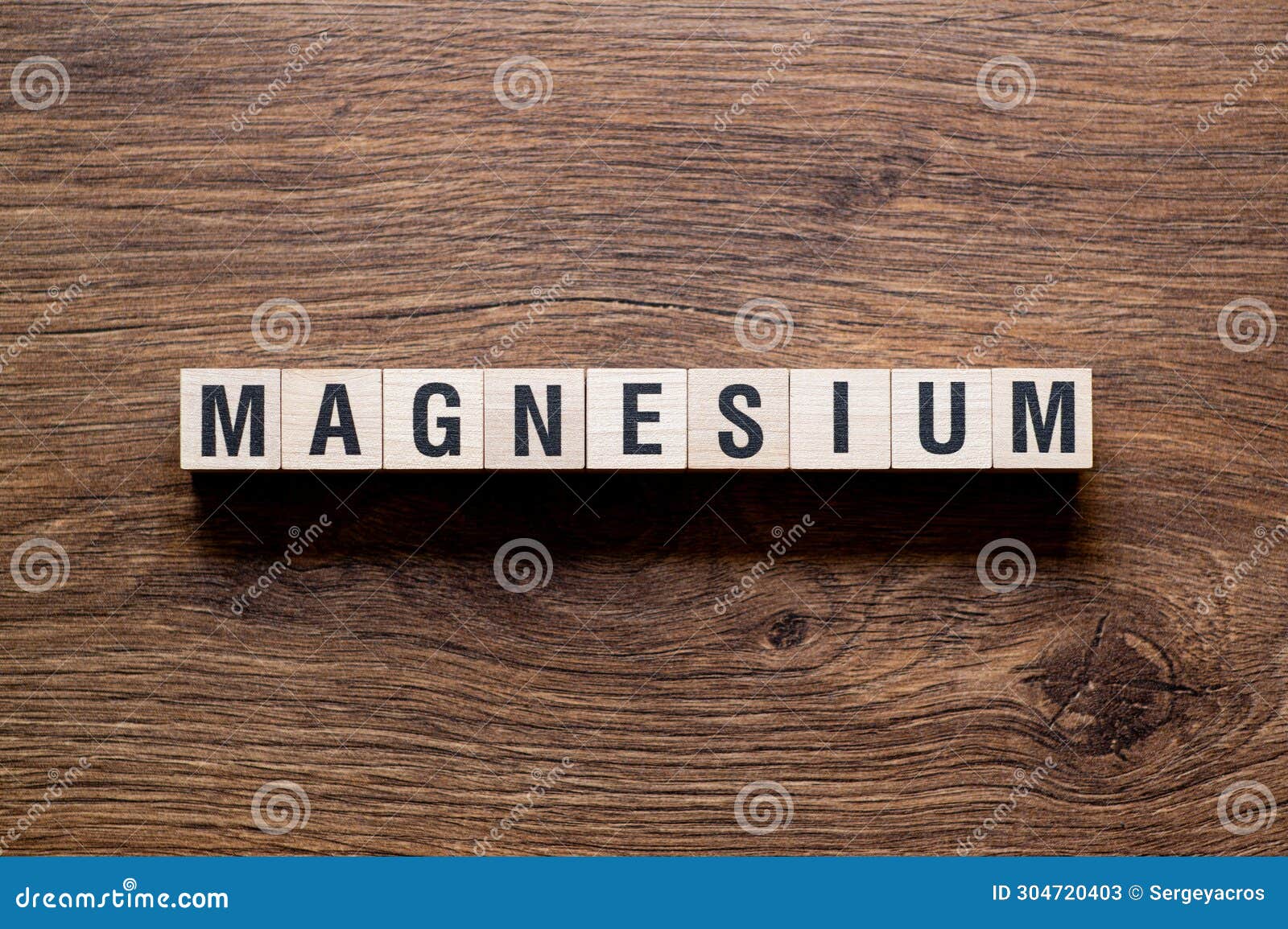 Magnesium - Word Concept on Building Blocks, Text Stock Image - Image ...