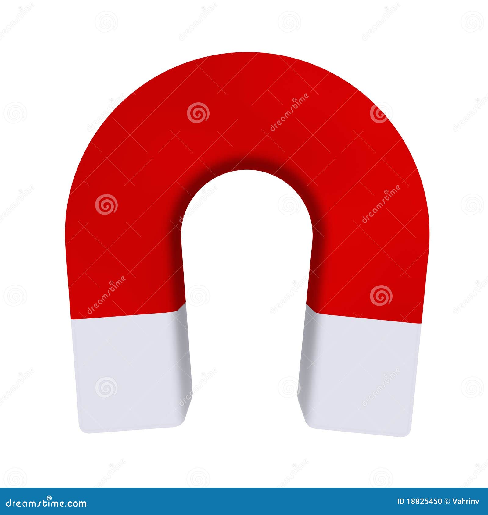 Magnet stock illustration. Illustration of white, magnetic - 18825450