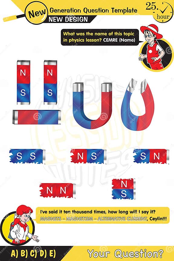 Physics, Magnets, Scientific Magnetic Field and Electromagnetism Vector ...