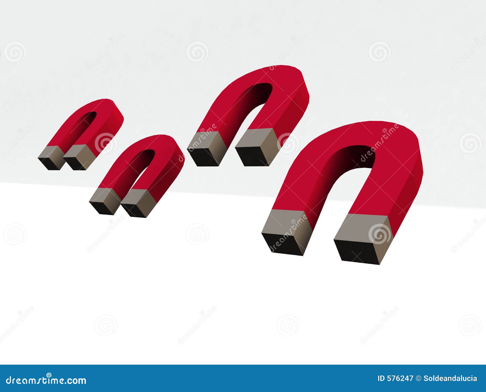 Magnet stock illustration. Illustration of attraction, emulsion - 576247