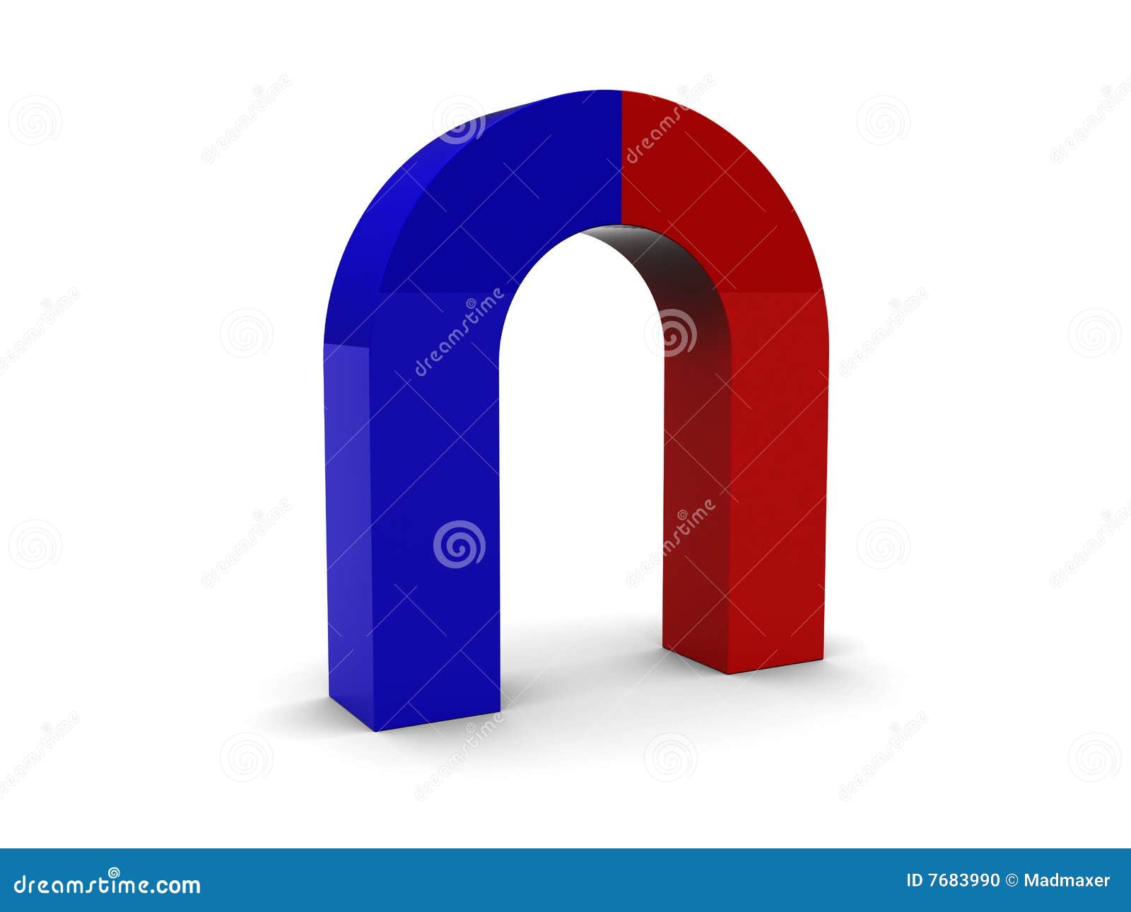 Two Color Magnet Over White Background Stock Illustrations – 5 Two ...