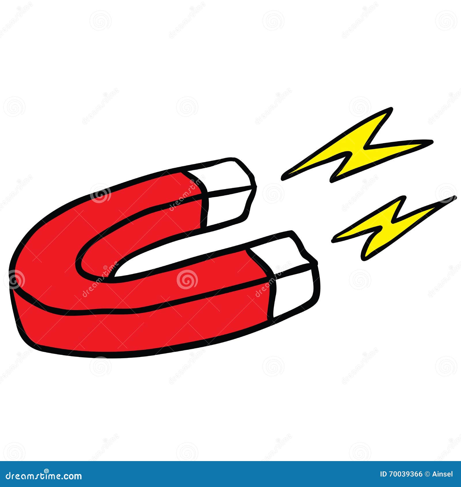 Magnet stock vector. Illustration of funny, objects, cute - 70039366