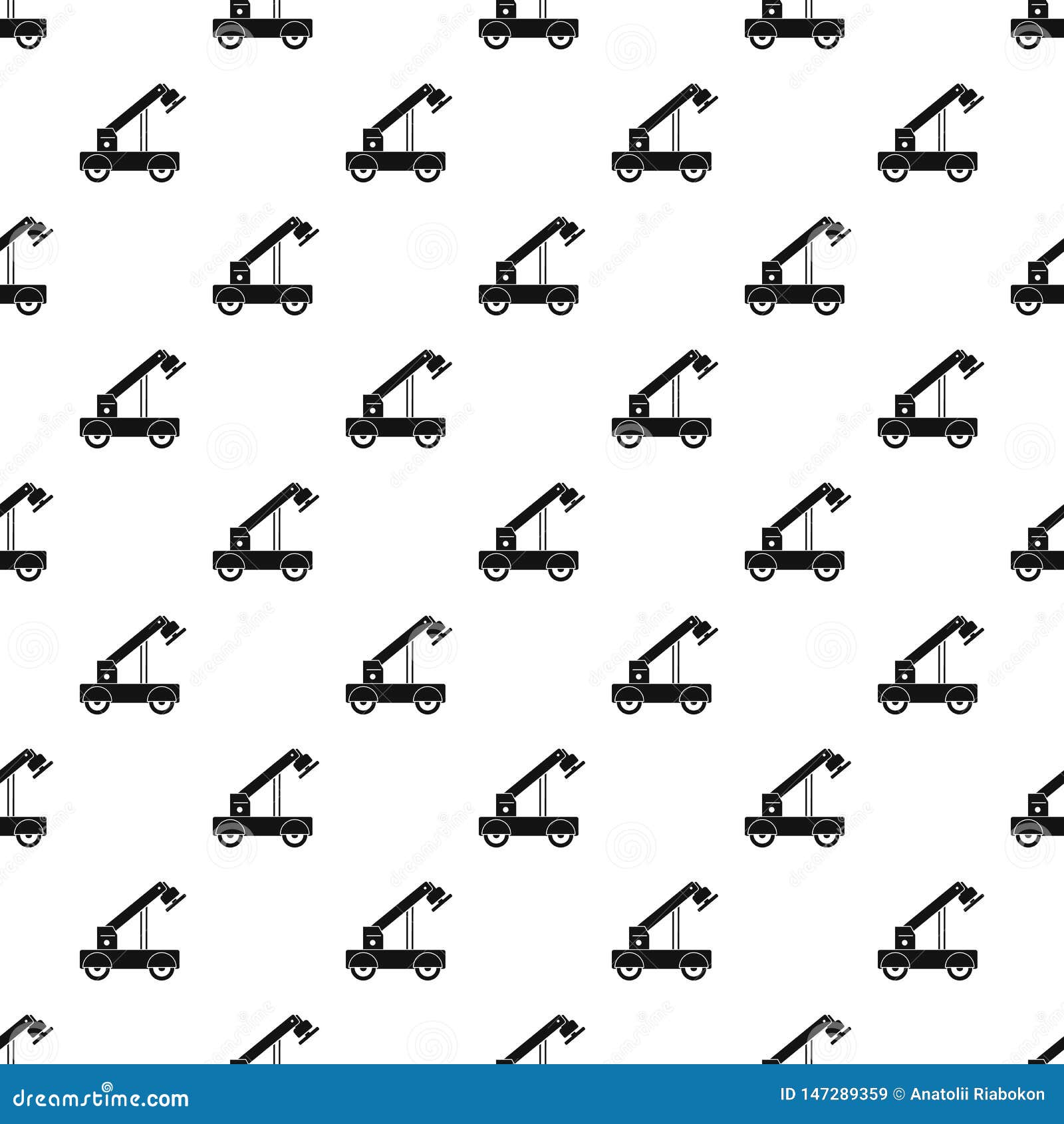 Magnet Crane Pattern Seamless Vector Stock Vector - Illustration of ...