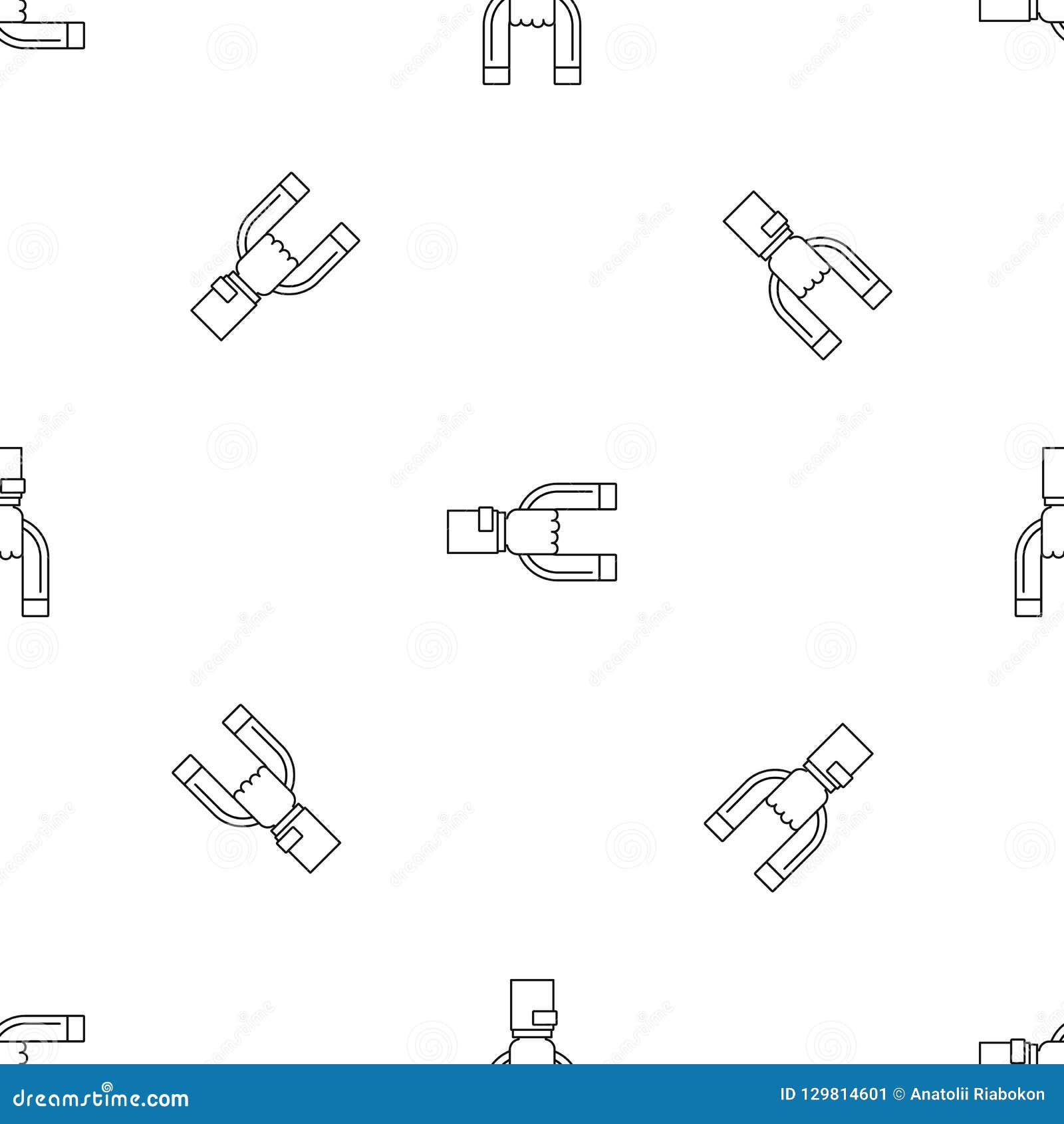 Magnet Customer Retention Pattern Seamless Vector Stock Vector ...