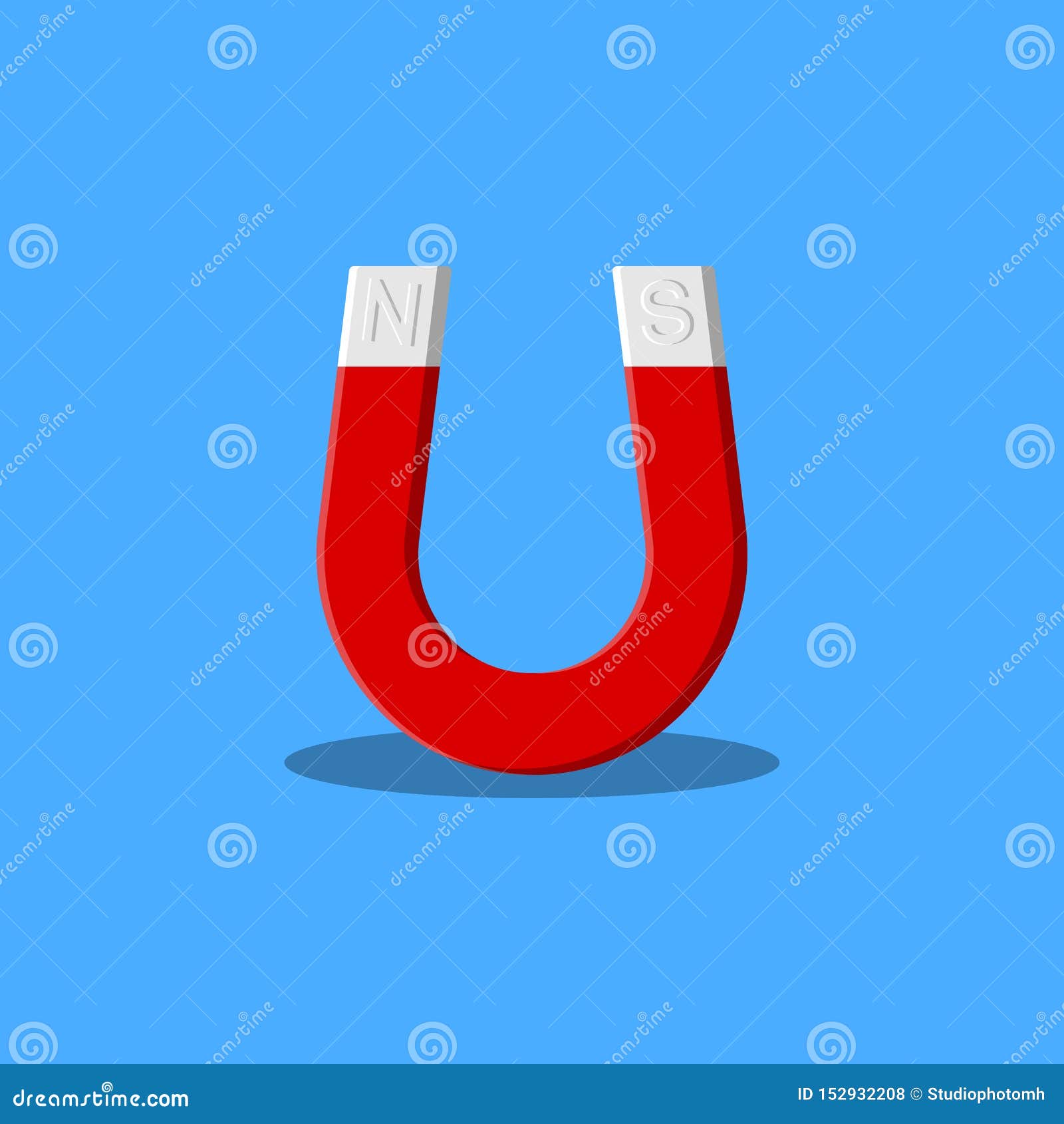 Magnet Flat Design. Simple Vector Modern Icon Illustration Stock Vector ...