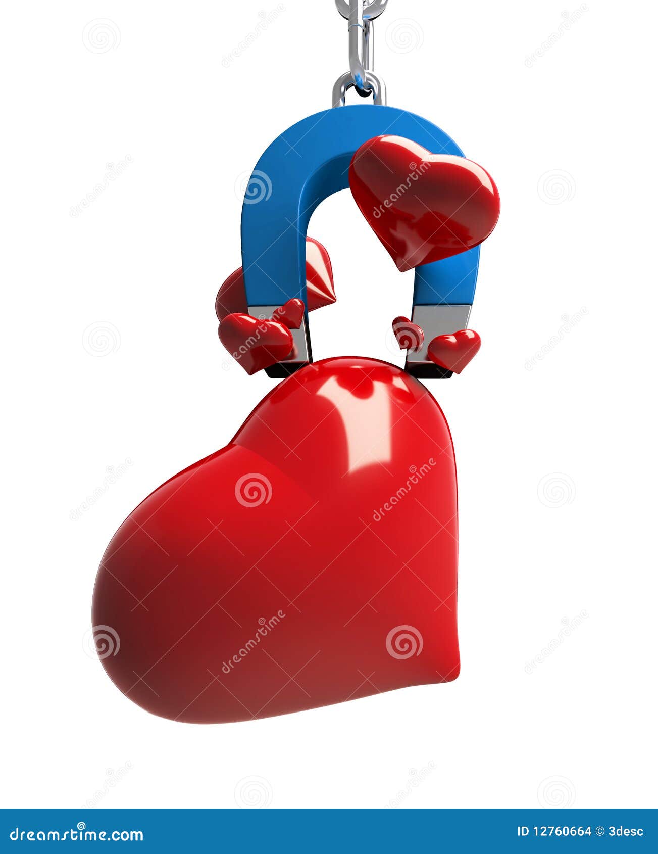 Magnet heart stock illustration. Illustration of polar - 12760664