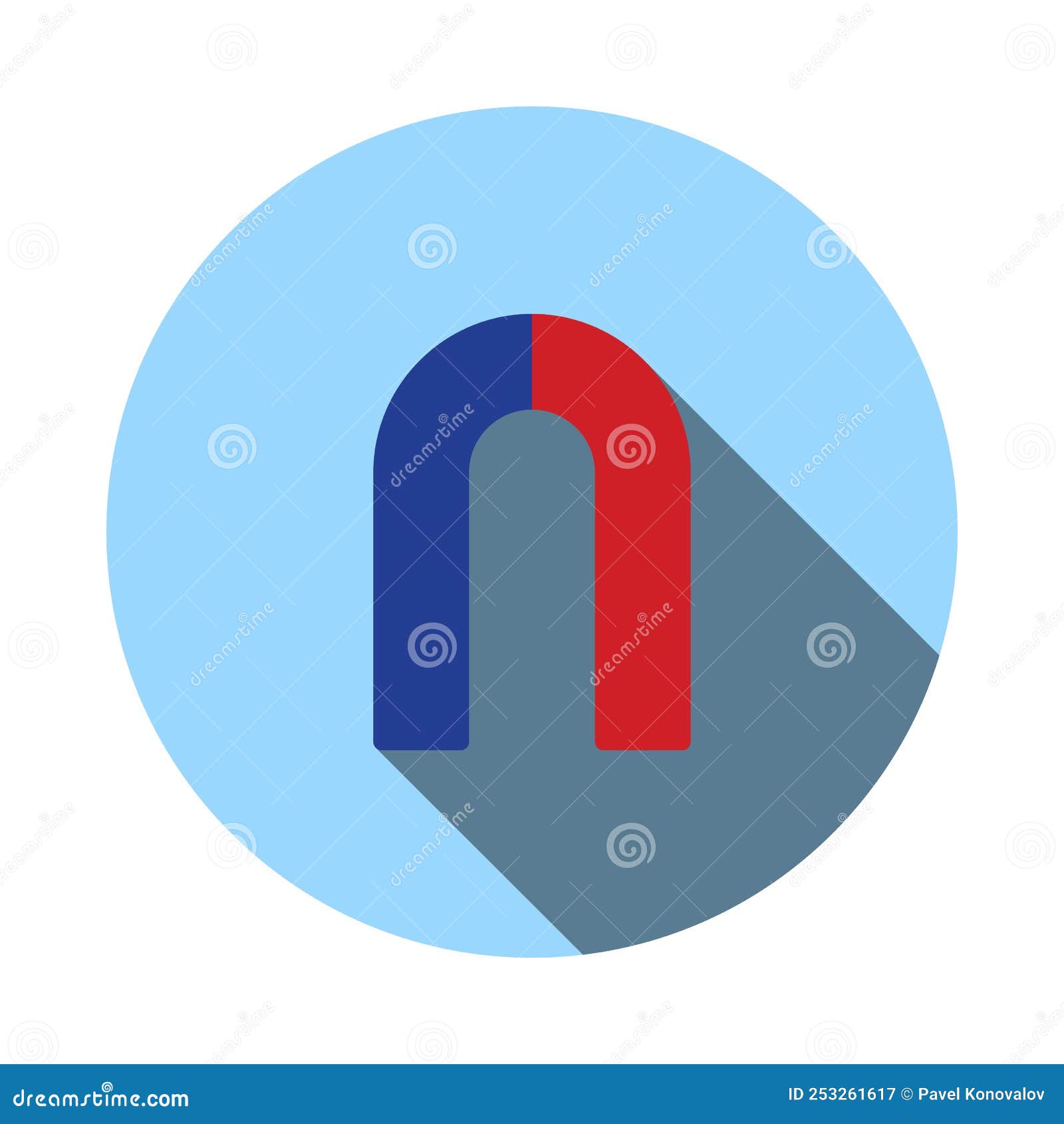 Magnet Icon stock vector. Illustration of magnet, concept - 253261617