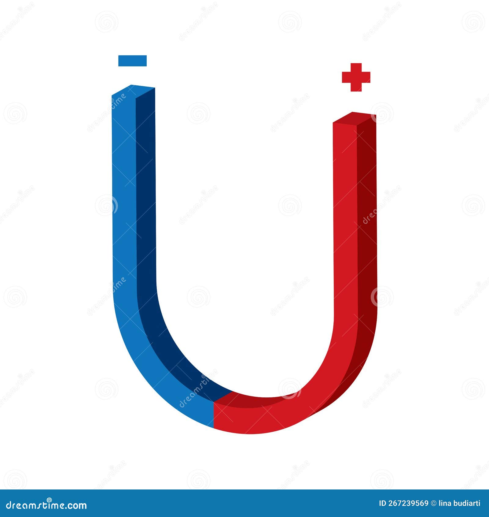 Magnet Icon stock vector. Illustration of attraction - 267239569