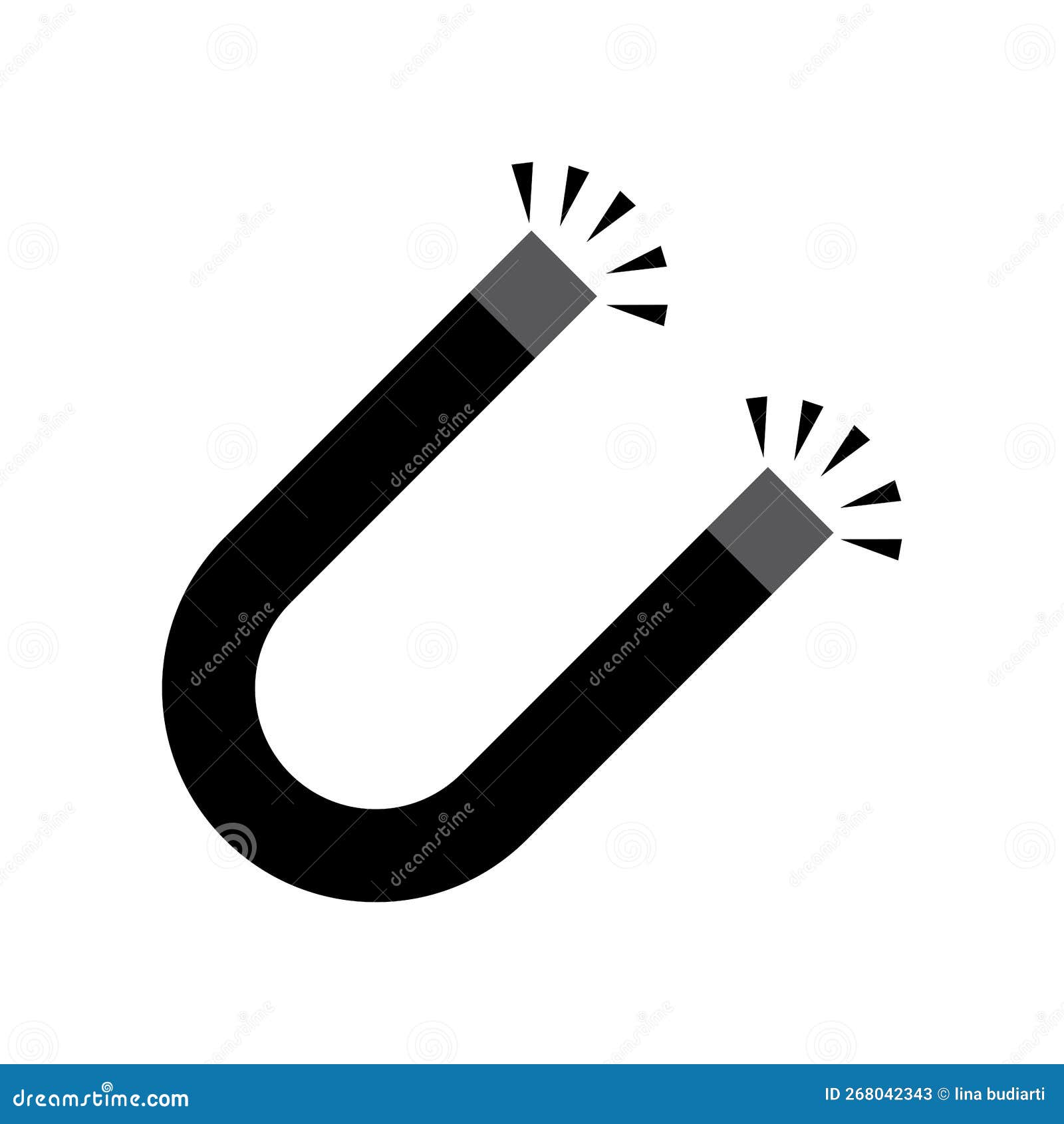 Magnet Icon stock vector. Illustration of education - 268042343