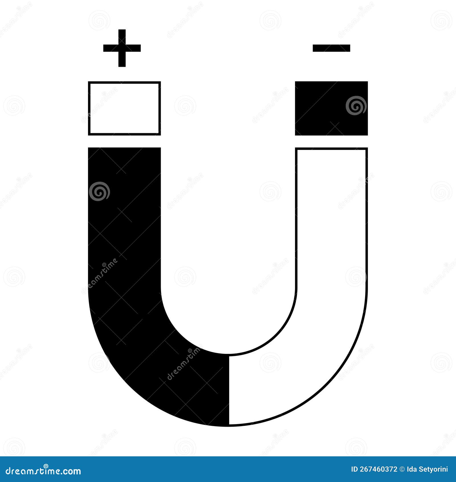 Magnet Icon vektor stock illustration. Illustration of electromagnetism ...