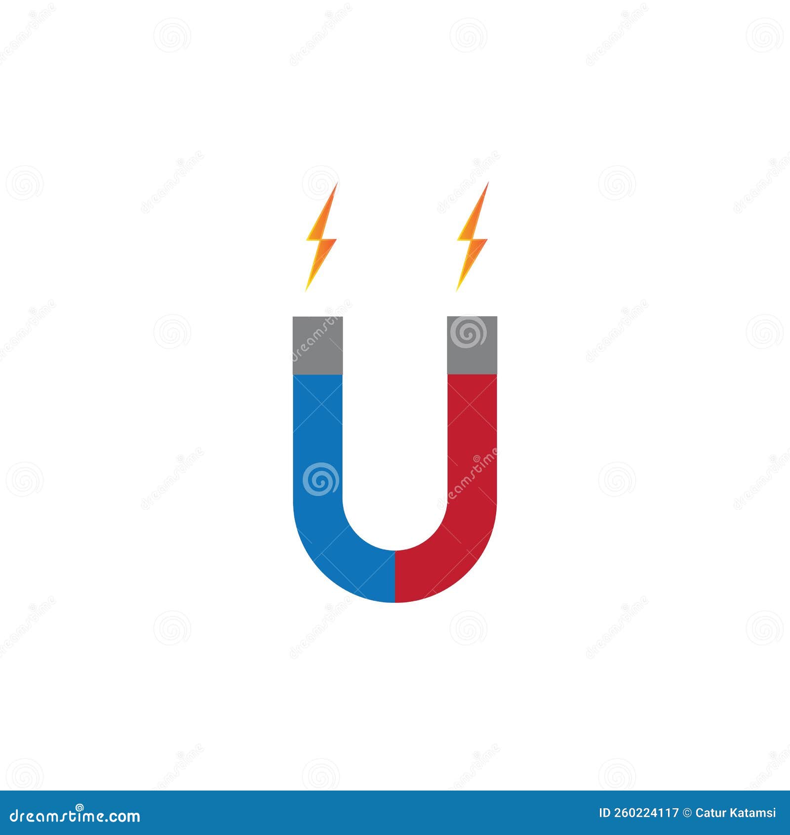 Magnet Icon Logo Icon Vector Stock Illustration - Illustration of iron ...