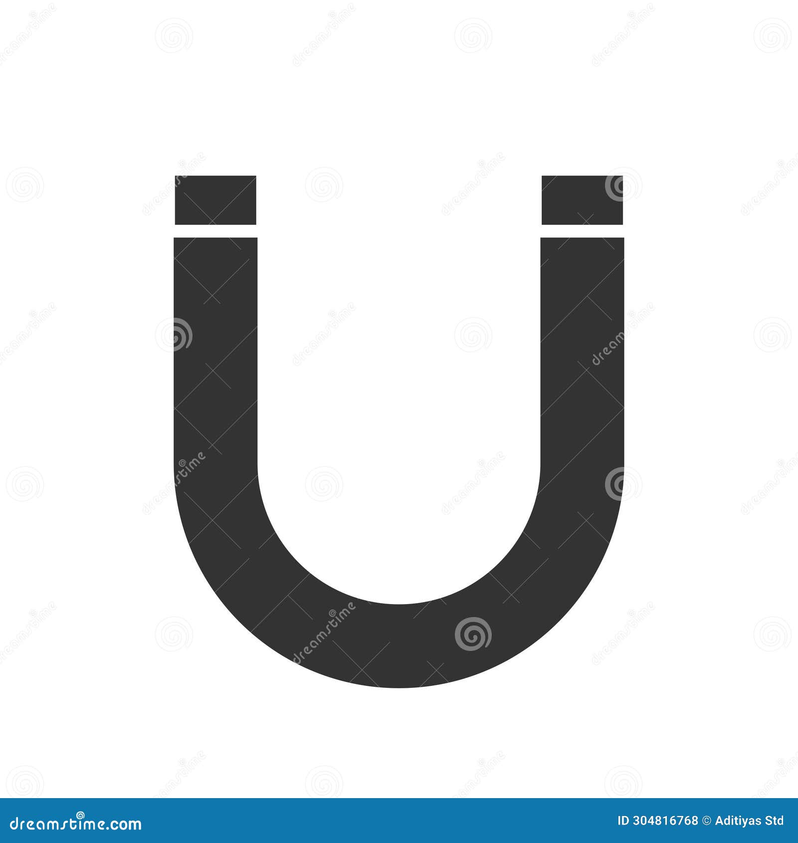 Magnet icon vector stock illustration. Illustration of electromagnetic ...