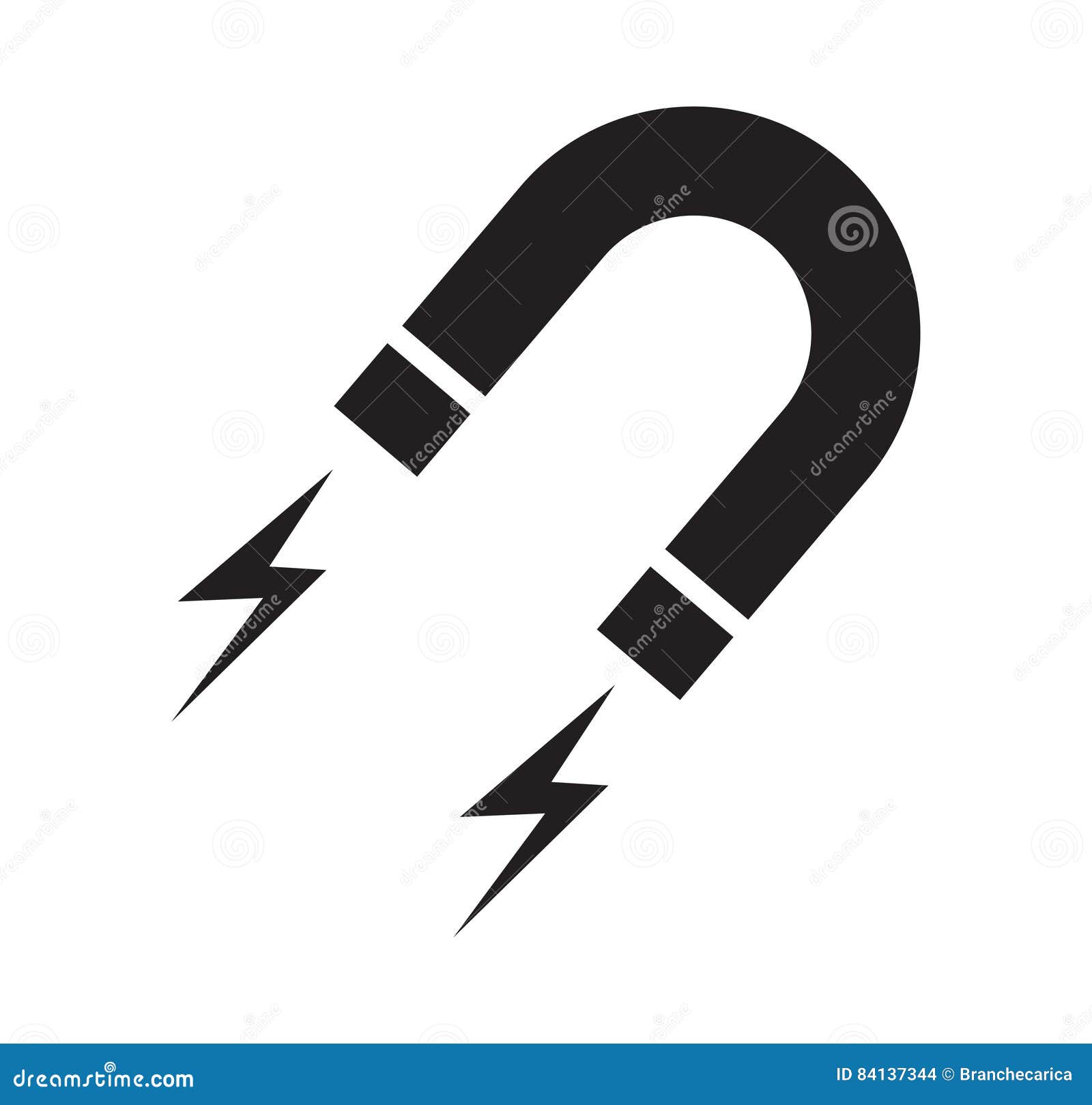 Magnet icon stock illustration. Illustration of power - 84137344