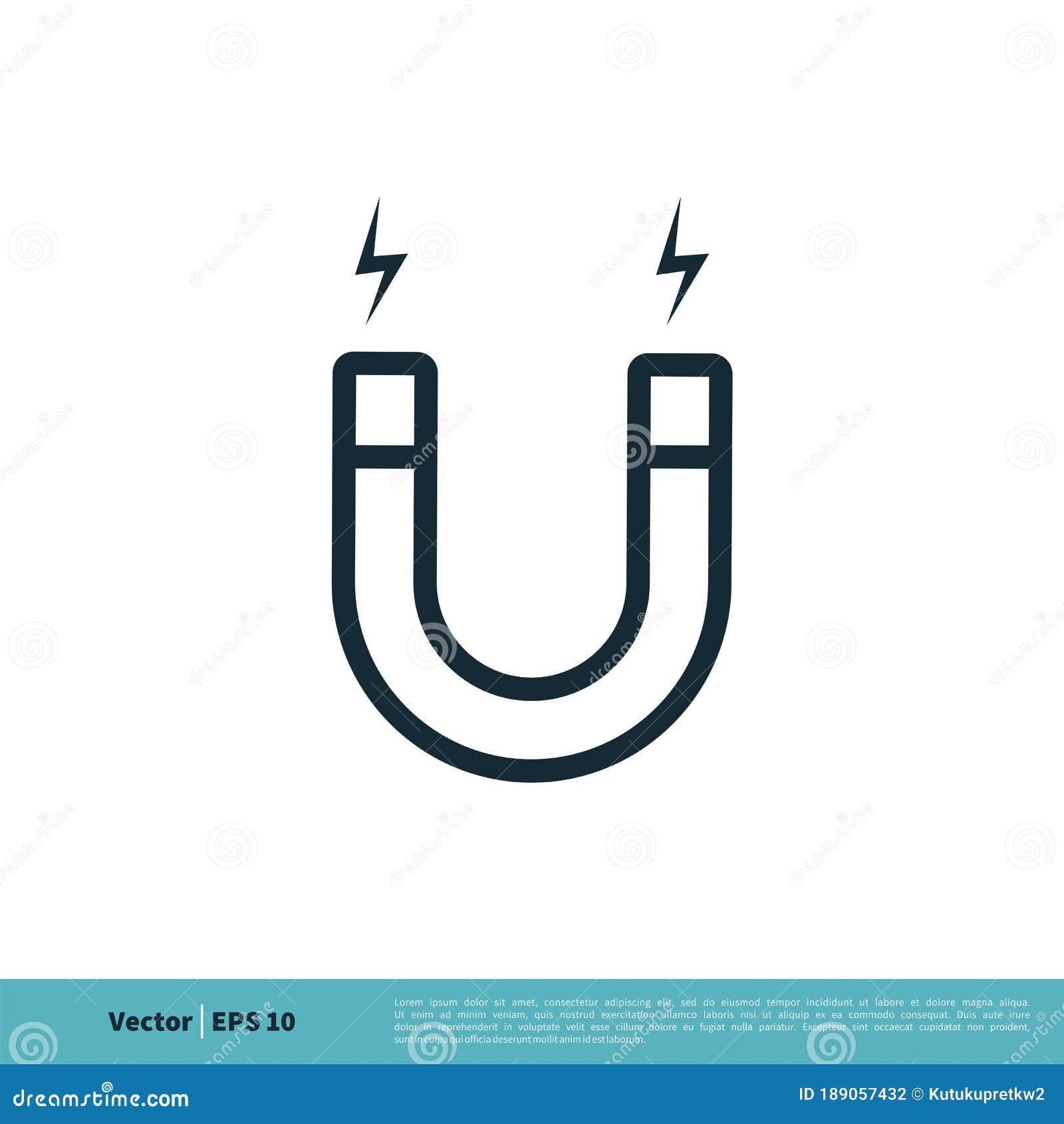 Magnet Icon Vector Logo Template Illustration Design. Vector EPS 10 ...