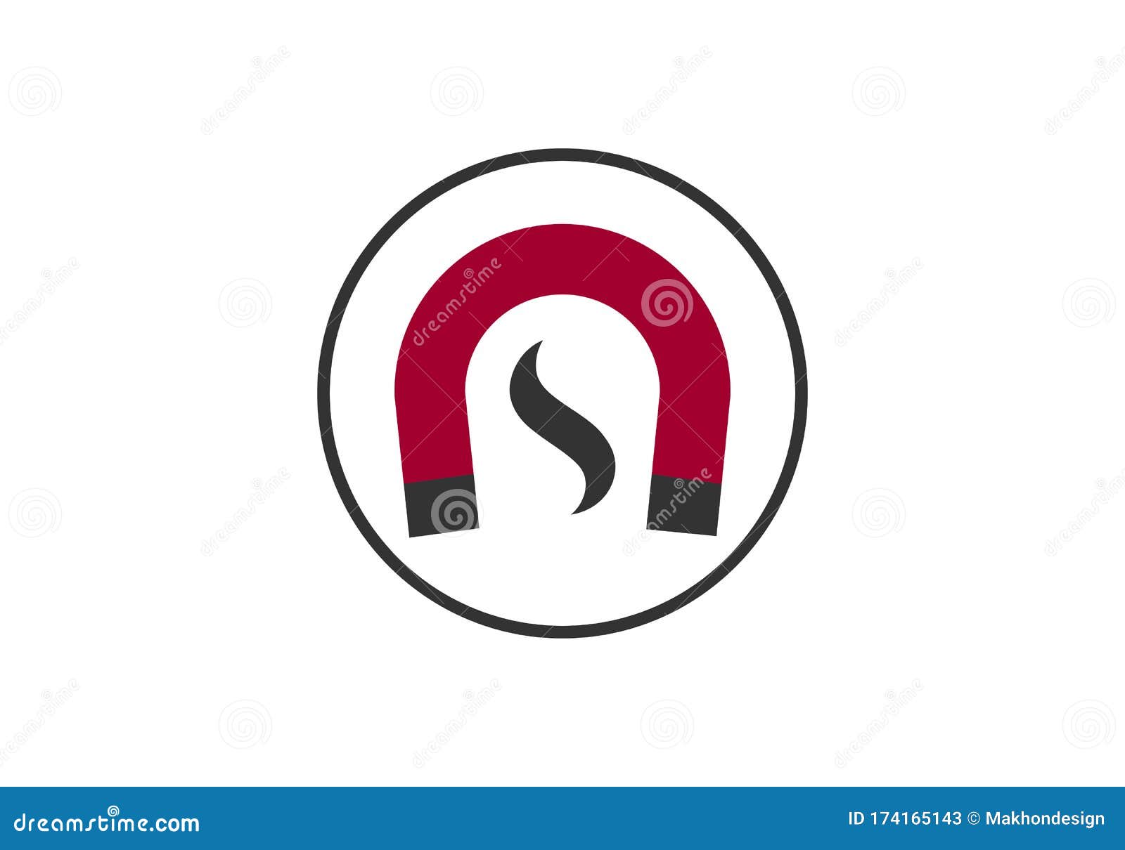 Magnet Icon Vector Sign and Symbol Isolated on White Background, Magnet ...