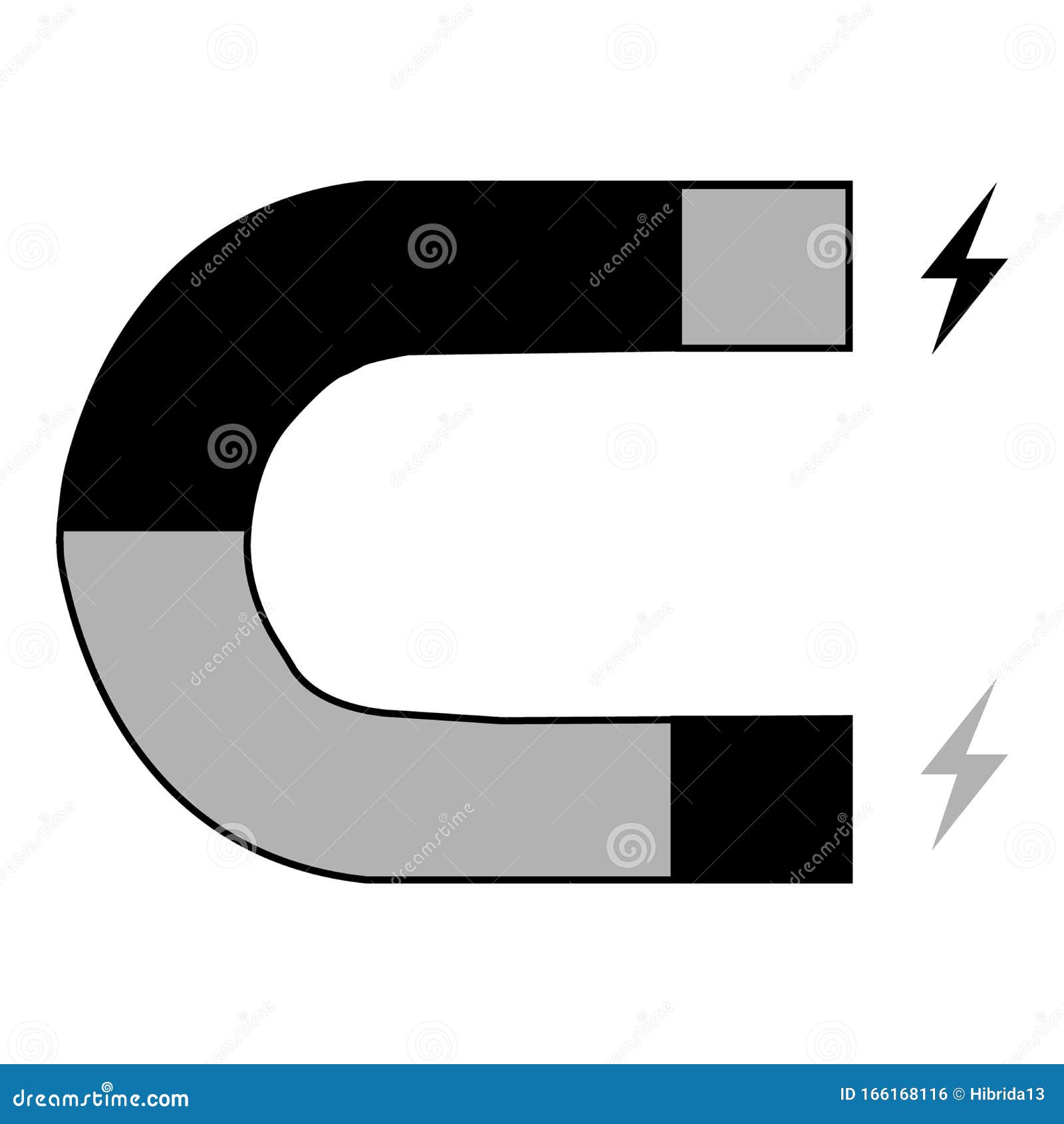 Magnet Icon In Comic Style. Attract Cartoon Vector Illustration On ...