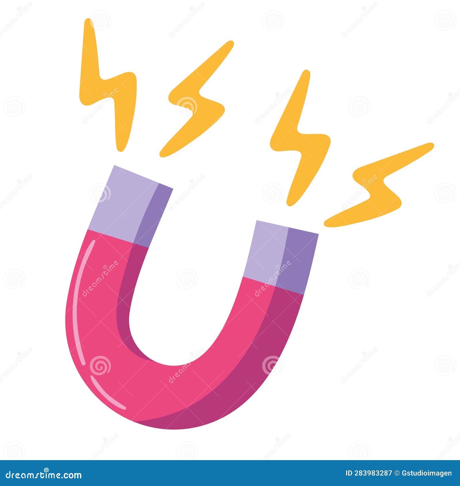 Magnet laboratory device stock vector. Illustration of metal - 283983287