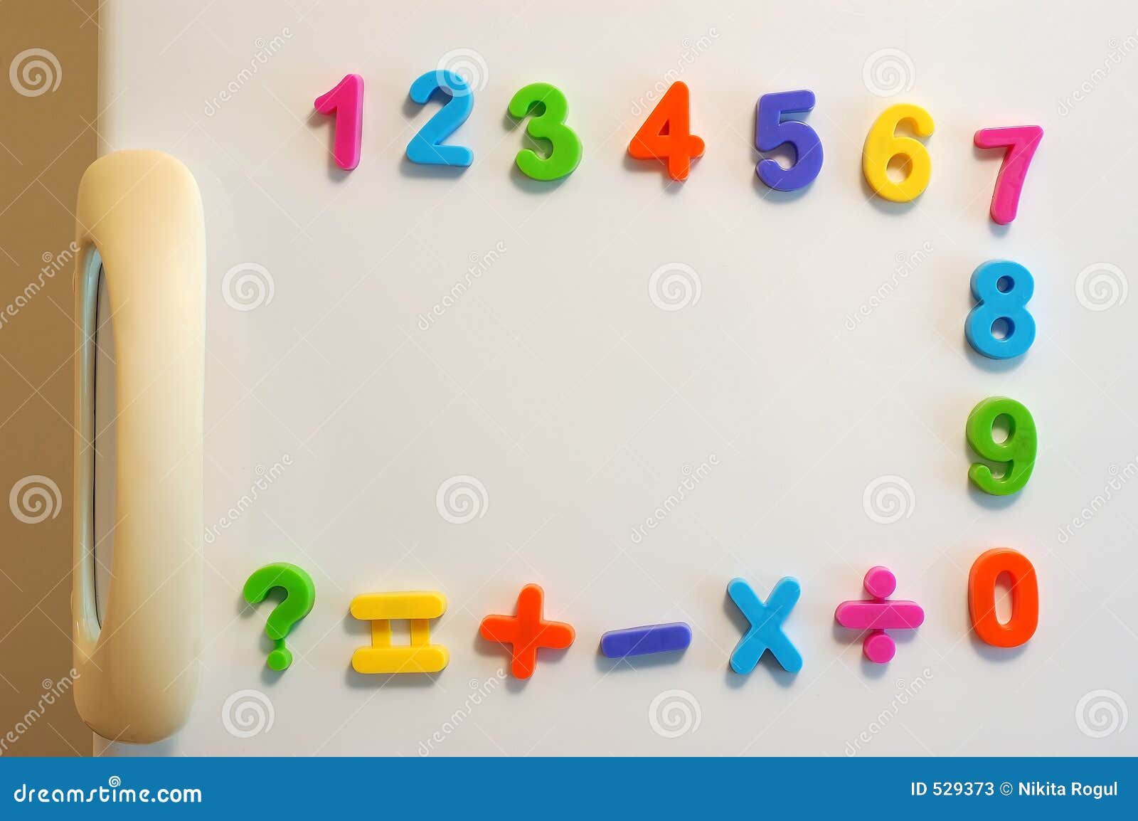 Magnet numbers stock image. Image of calculate, exercise - 529373