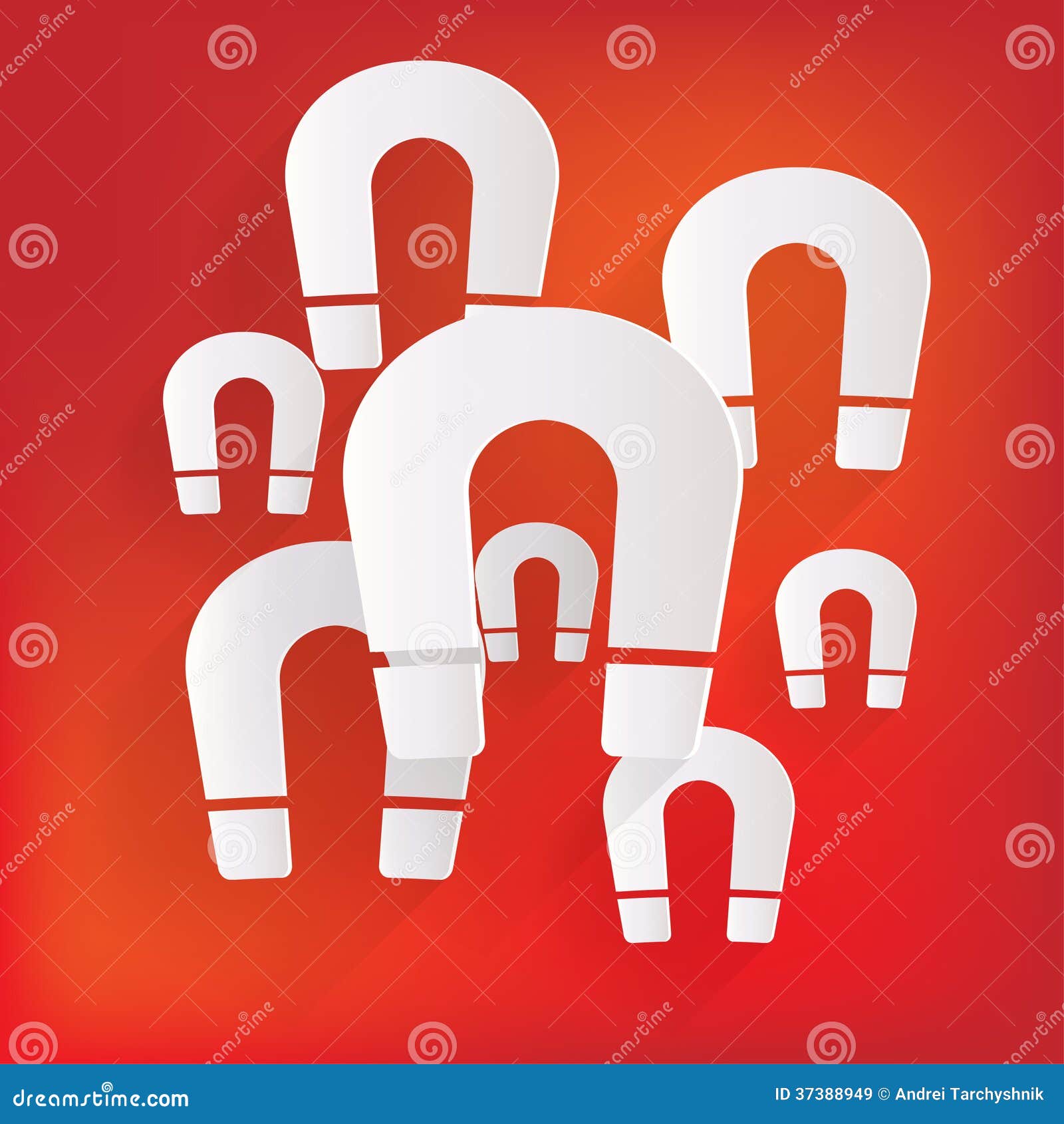 Magnet Symbol. Electromagnetism Symbol Stock Vector - Illustration of ...