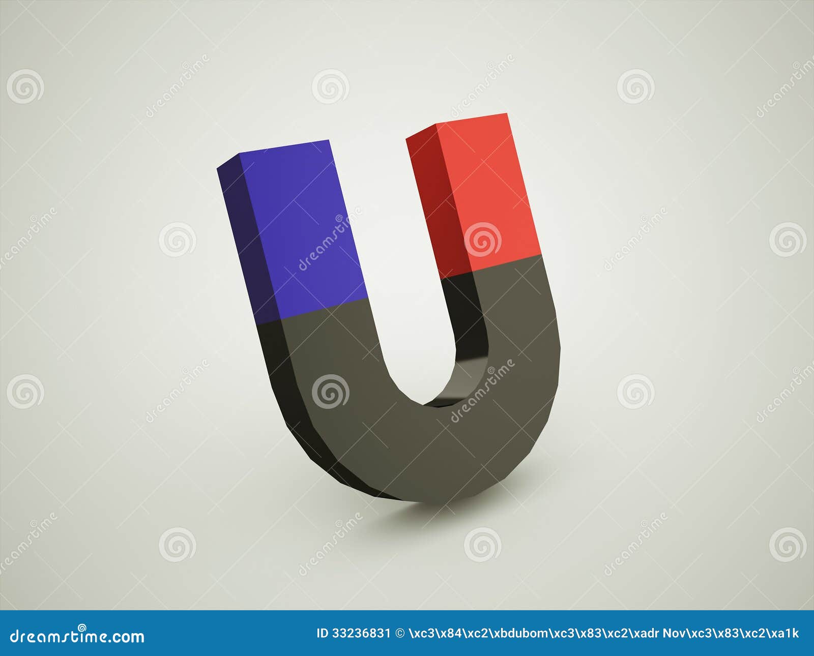 Magnet U stock illustration. Illustration of metallic - 33236831