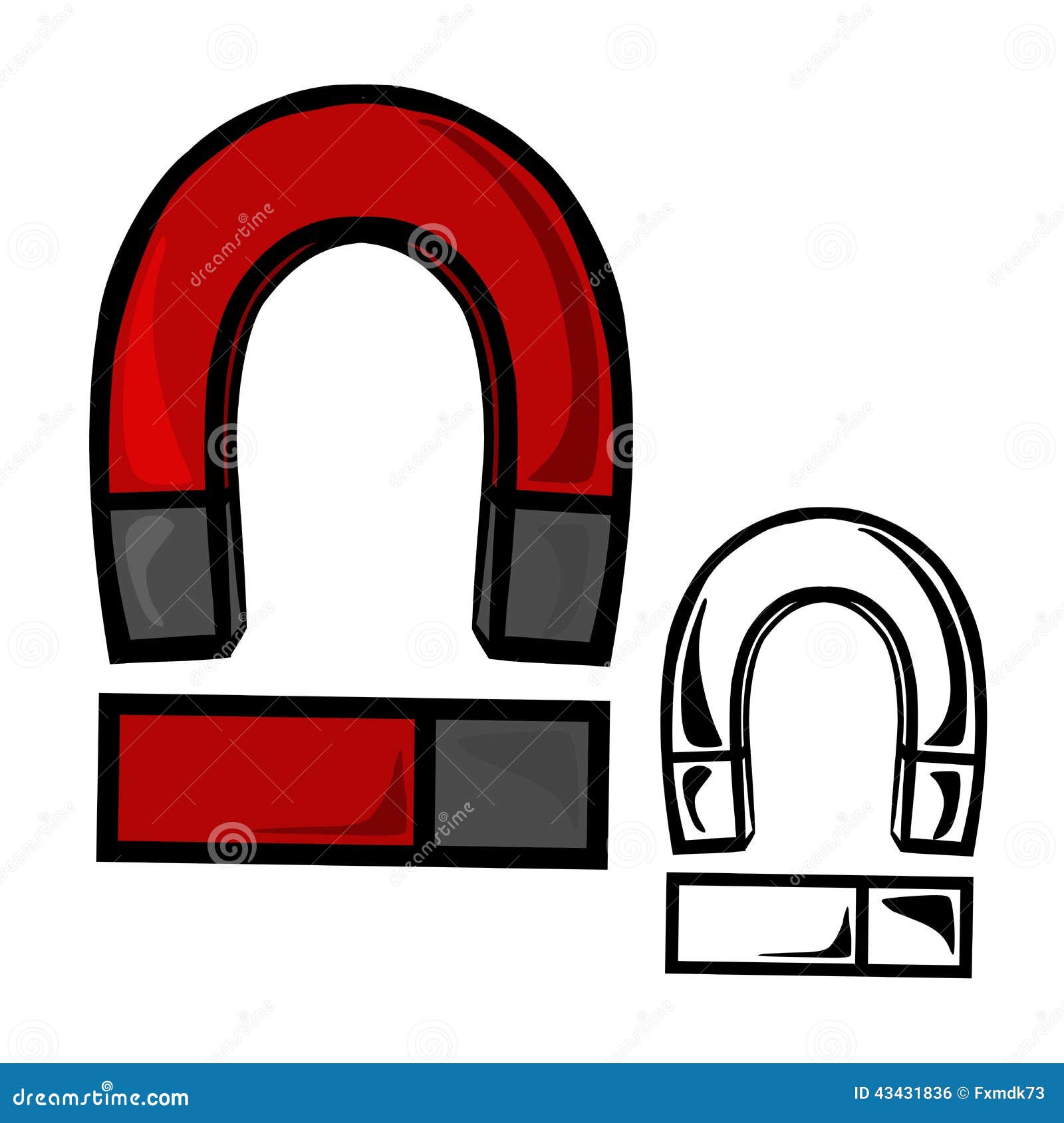 Magnet Invisible Force Physics Law Logo Icon Royalty-Free Stock Image ...