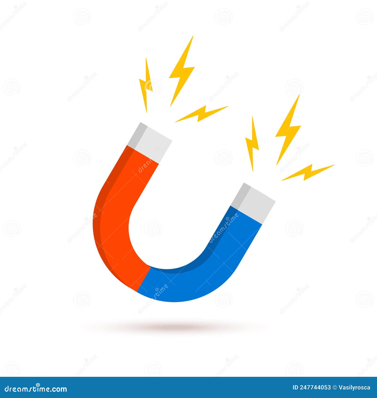 Magnet Vector Logo Icon. Electromagnetic Fieldd Business Attract ...