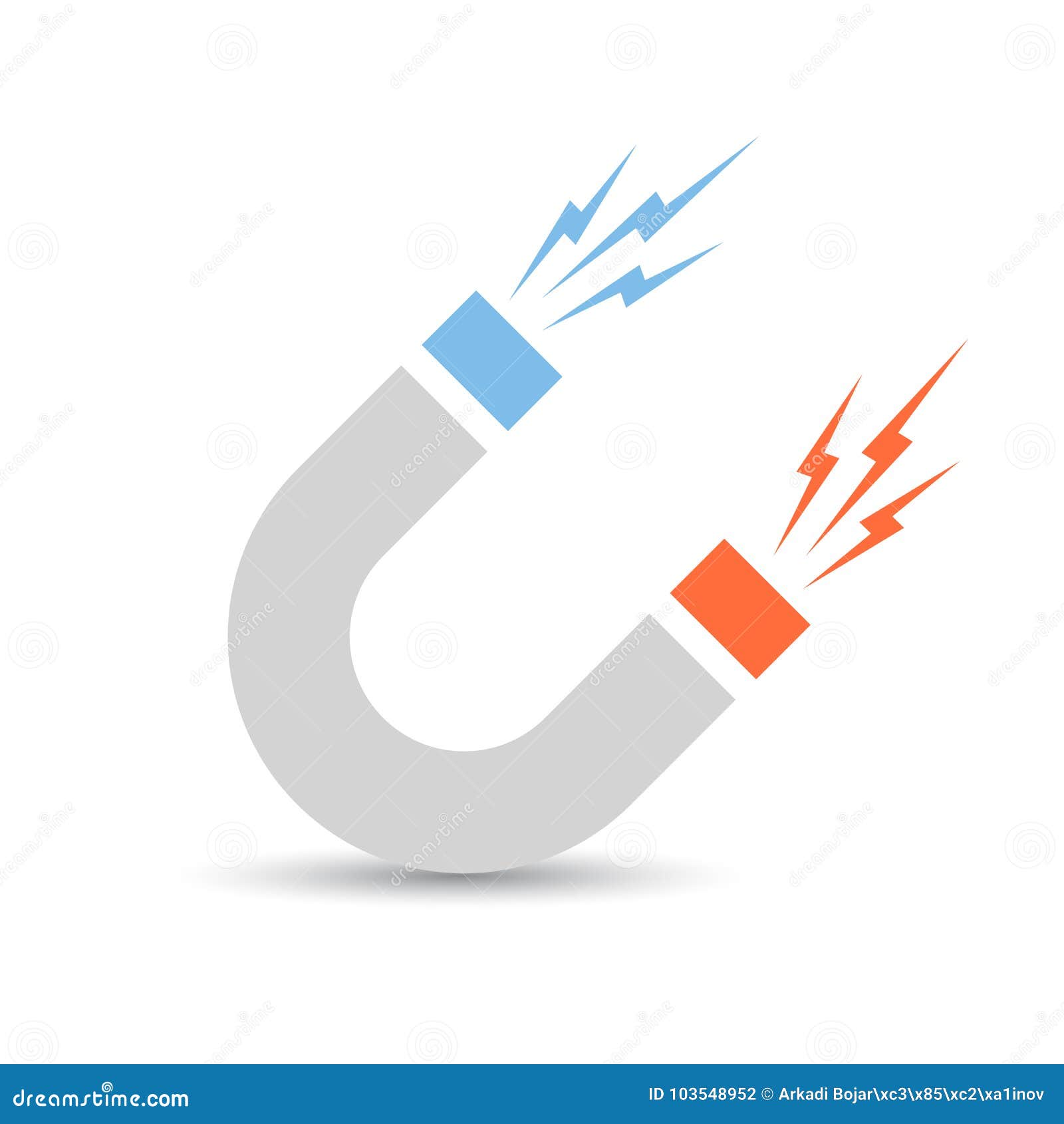 Magnet Pictogram Simple Image Vector Image Clipart Graphic With Energy ...