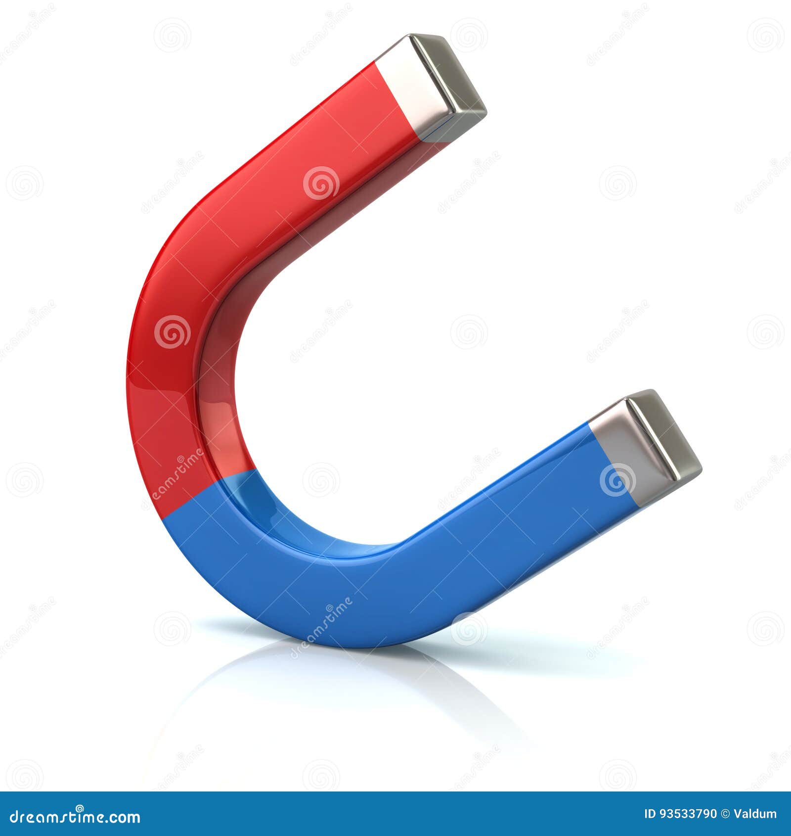 Magnet on white background stock illustration. Illustration of icon ...