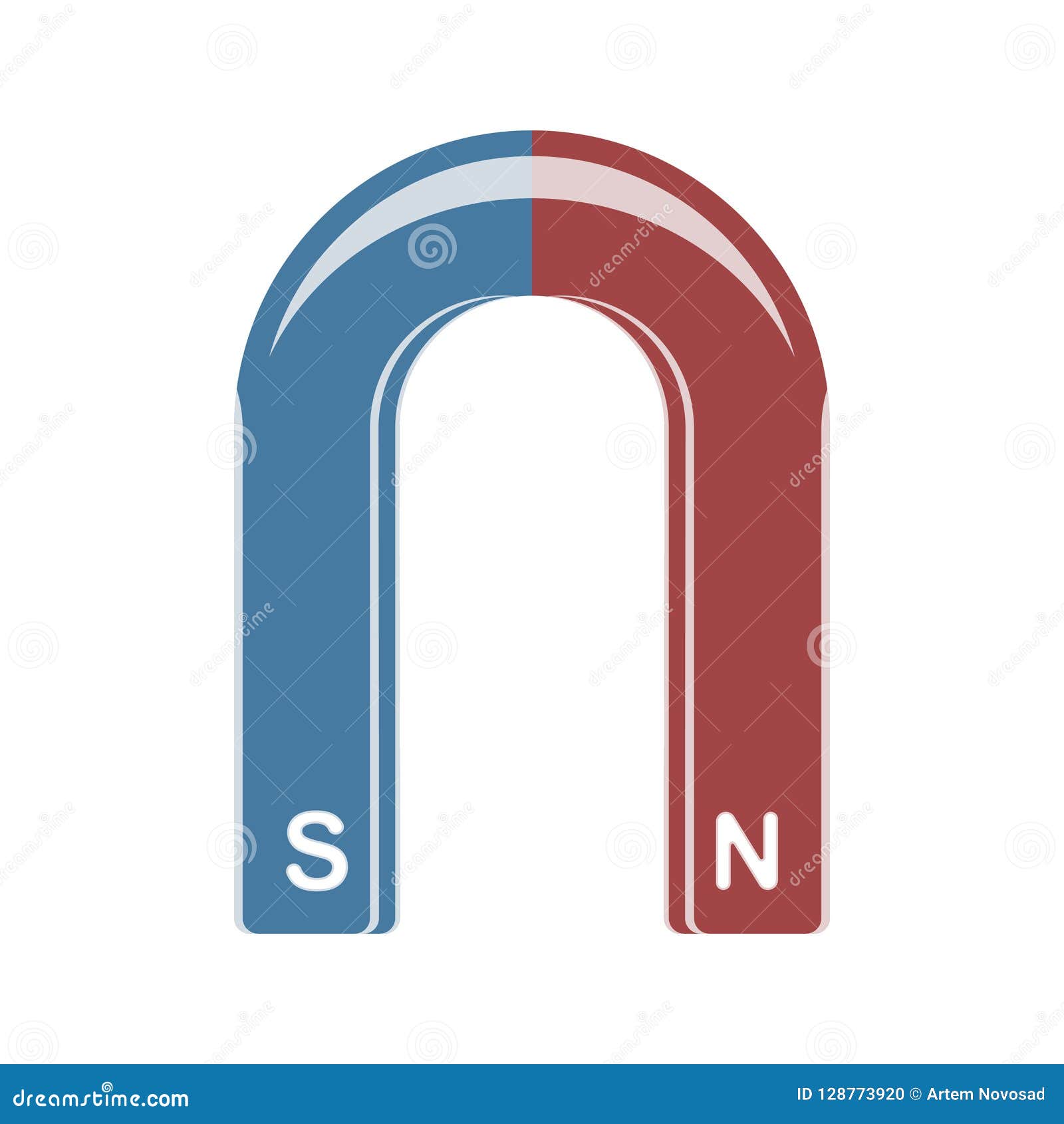 Magnet on a White Background. Vector Illustration. Stock Vector ...