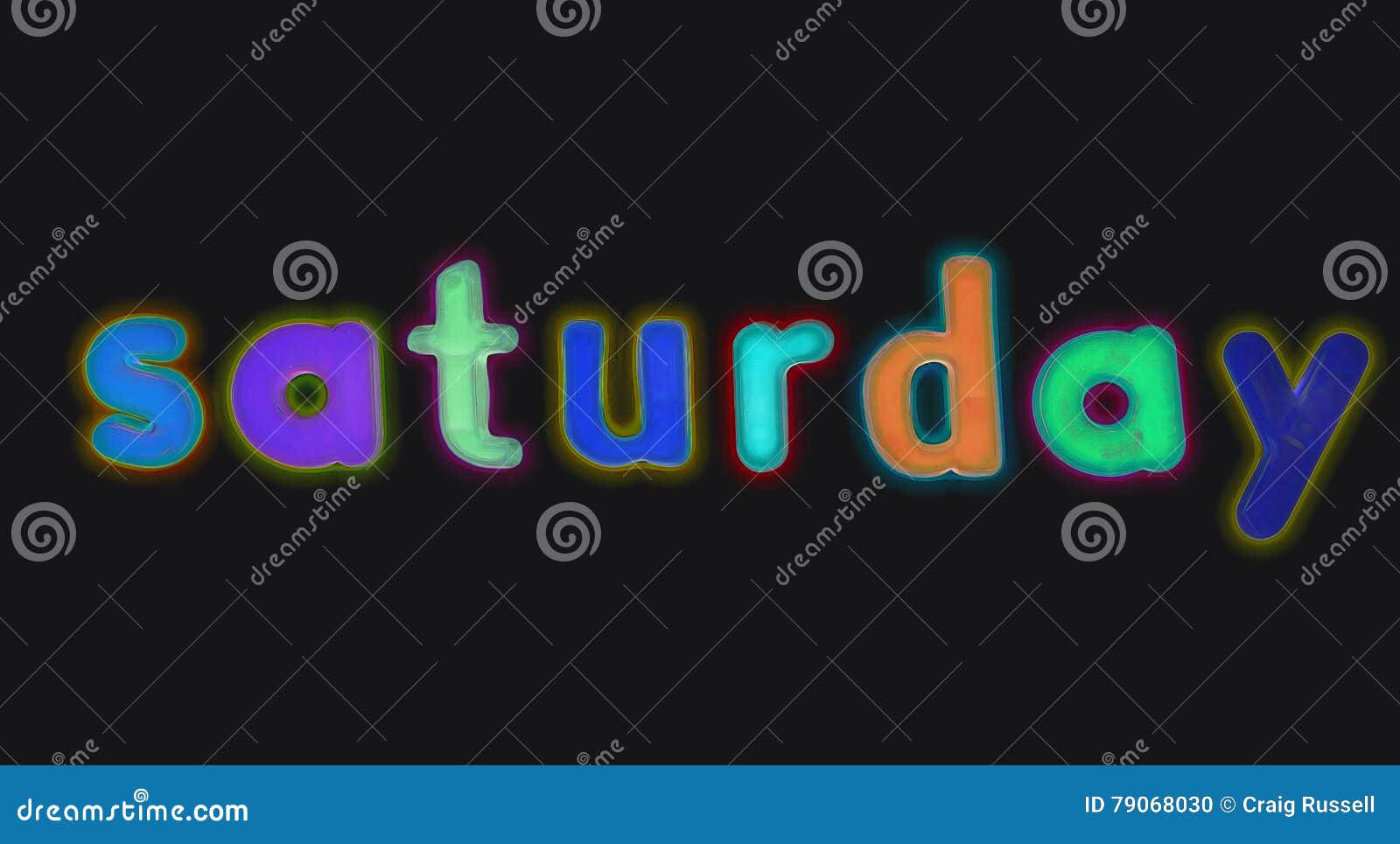 Magnetic Alphabet Letters - Saturday Stock Illustration - Illustration ...