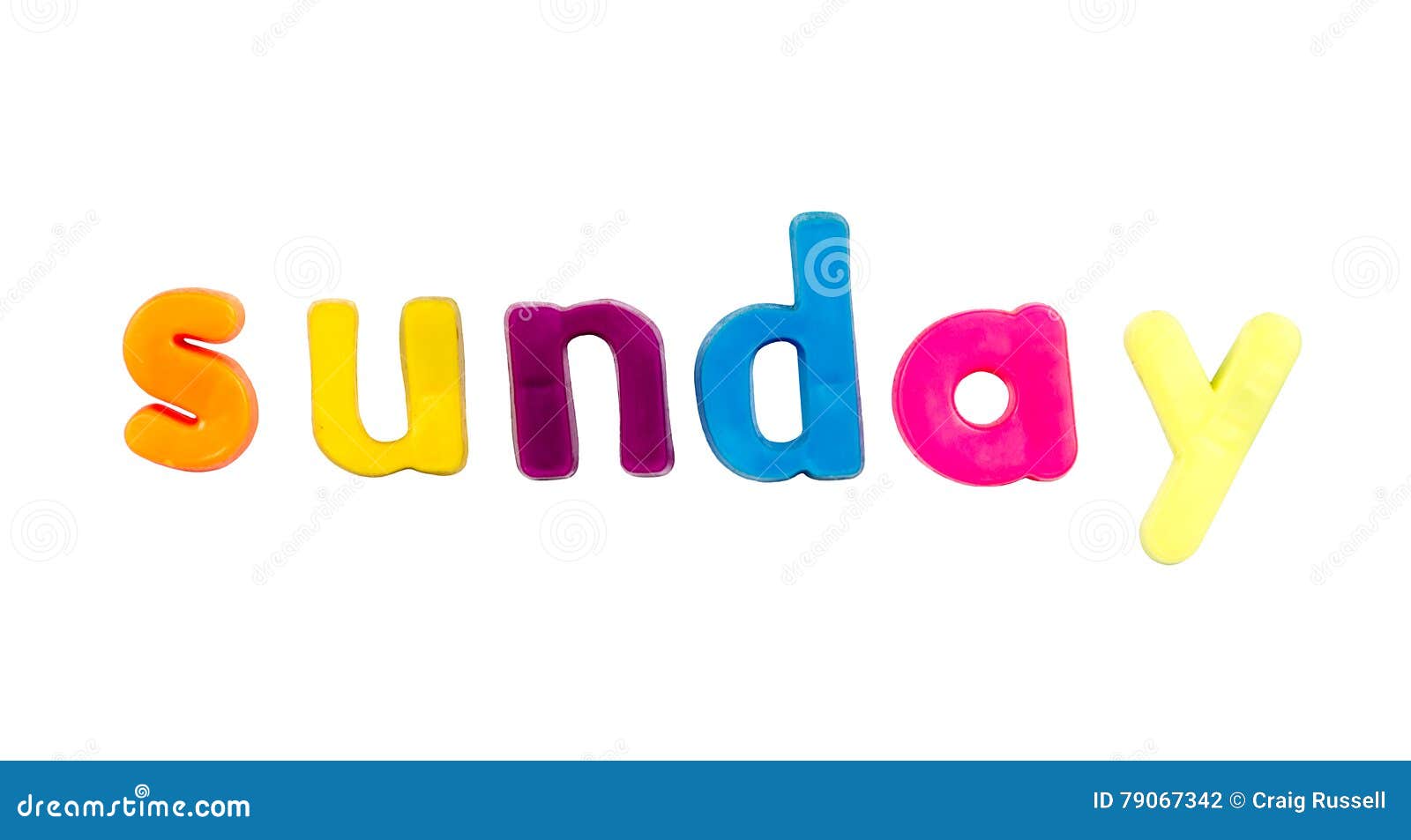 Magnetic Alphabet Letters - Sunday Stock Photo - Image of text ...