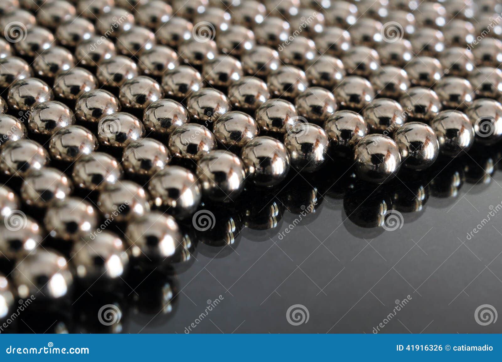 Magnetic balls background stock photo. Image of reflective - 41916326