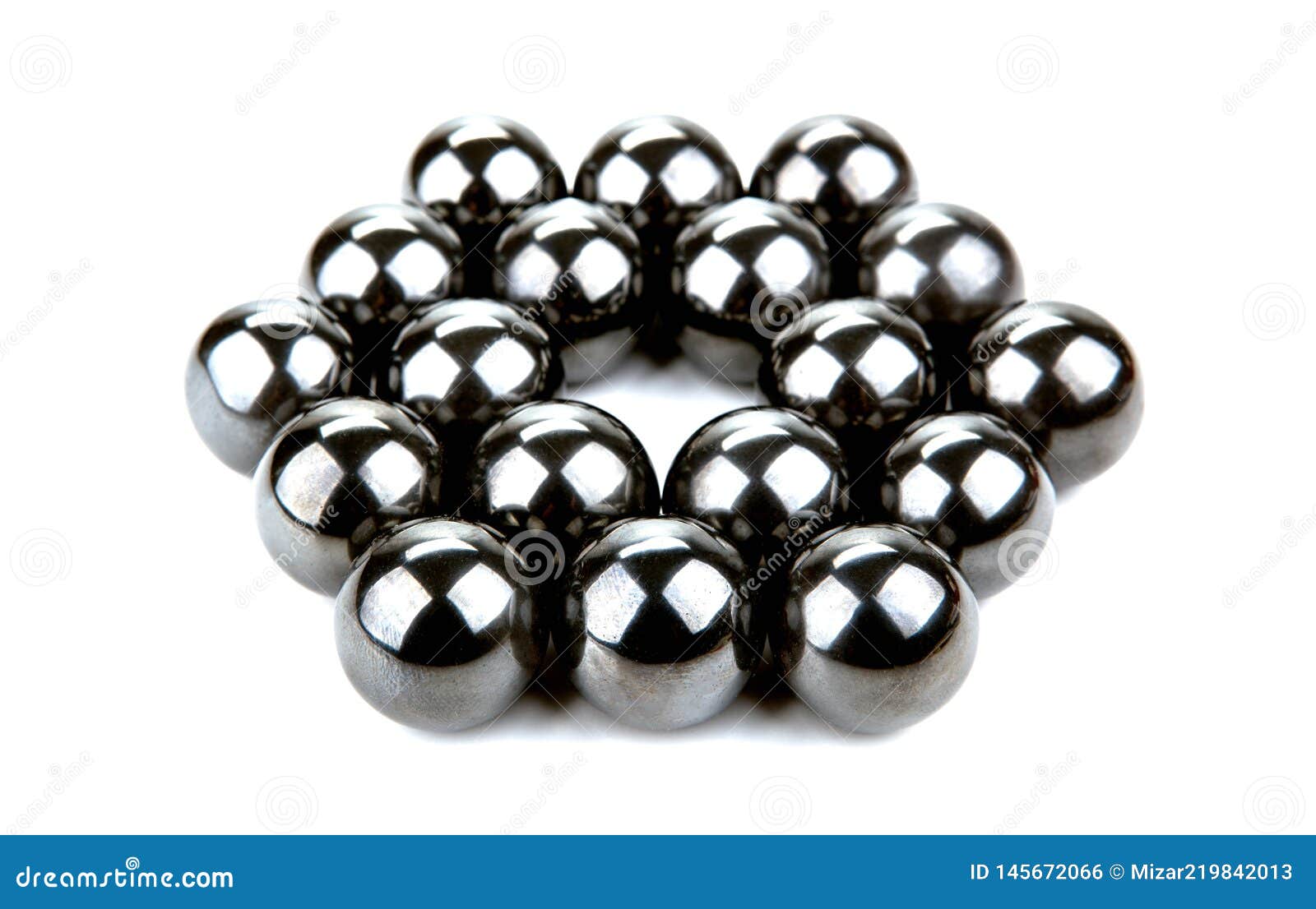 Magnetic Balls Connected in a Hexagon Shape Stock Photo - Image of ...