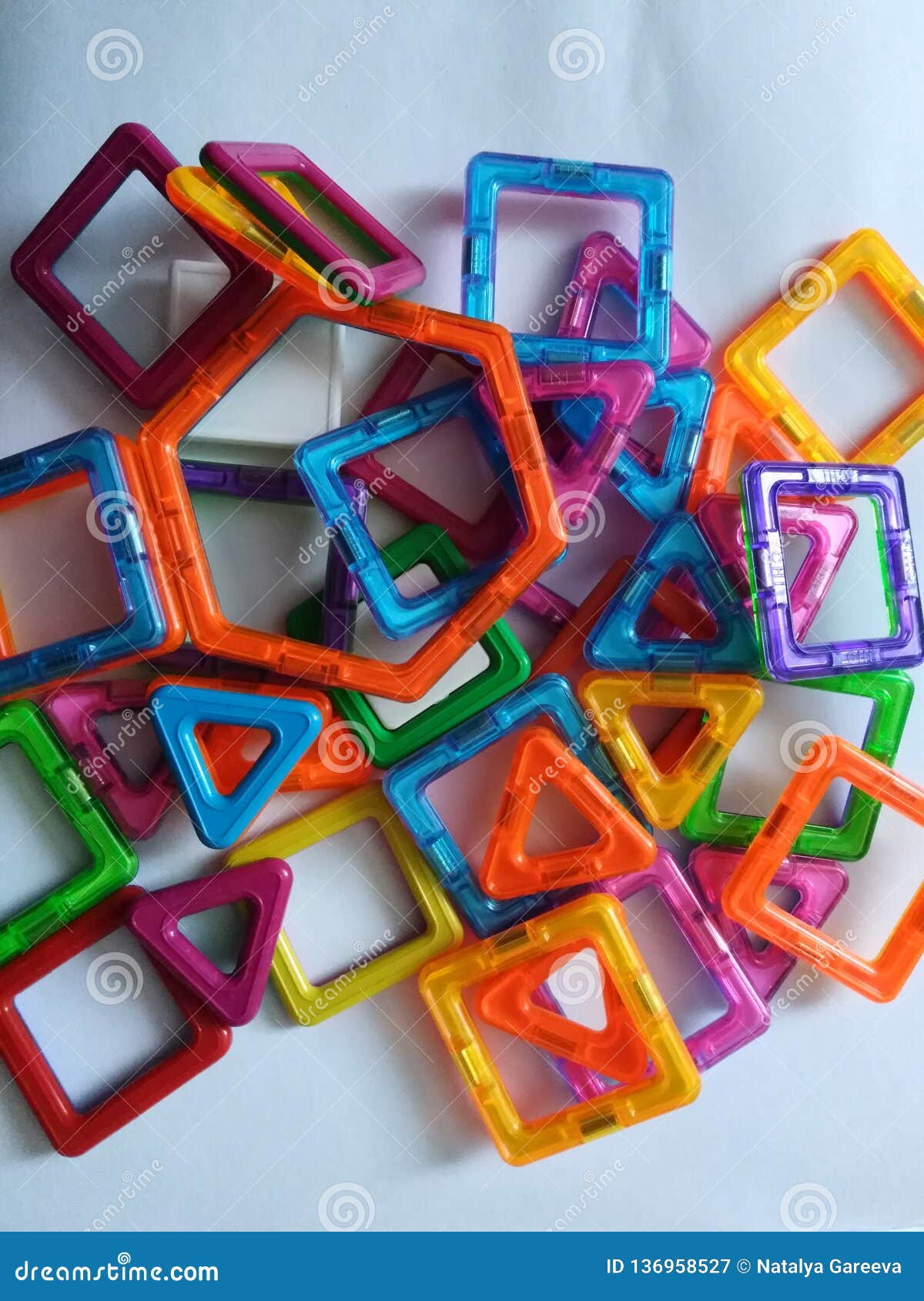 Magnetic Multicolor Blocks Background Stock Image - Image of multicolor ...