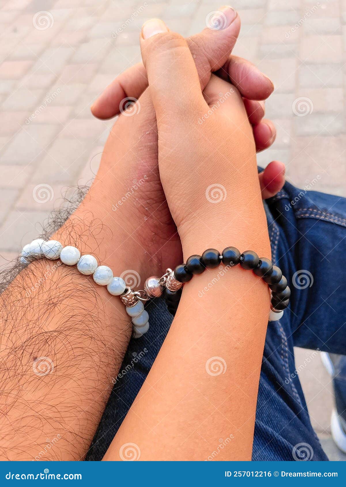 Magnetic Bracelet for Couples Stock Photo - Image of love, gemstone ...