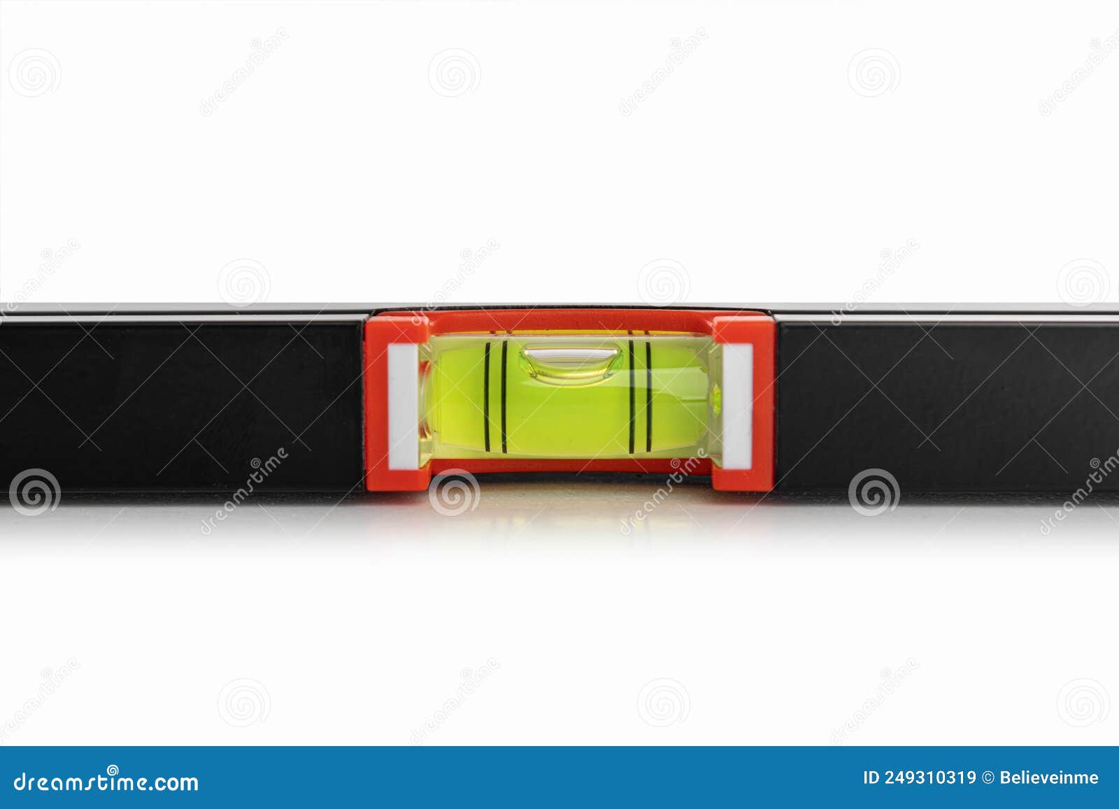 Magnetic Building Level Isolated on White. Stock Image - Image of ...