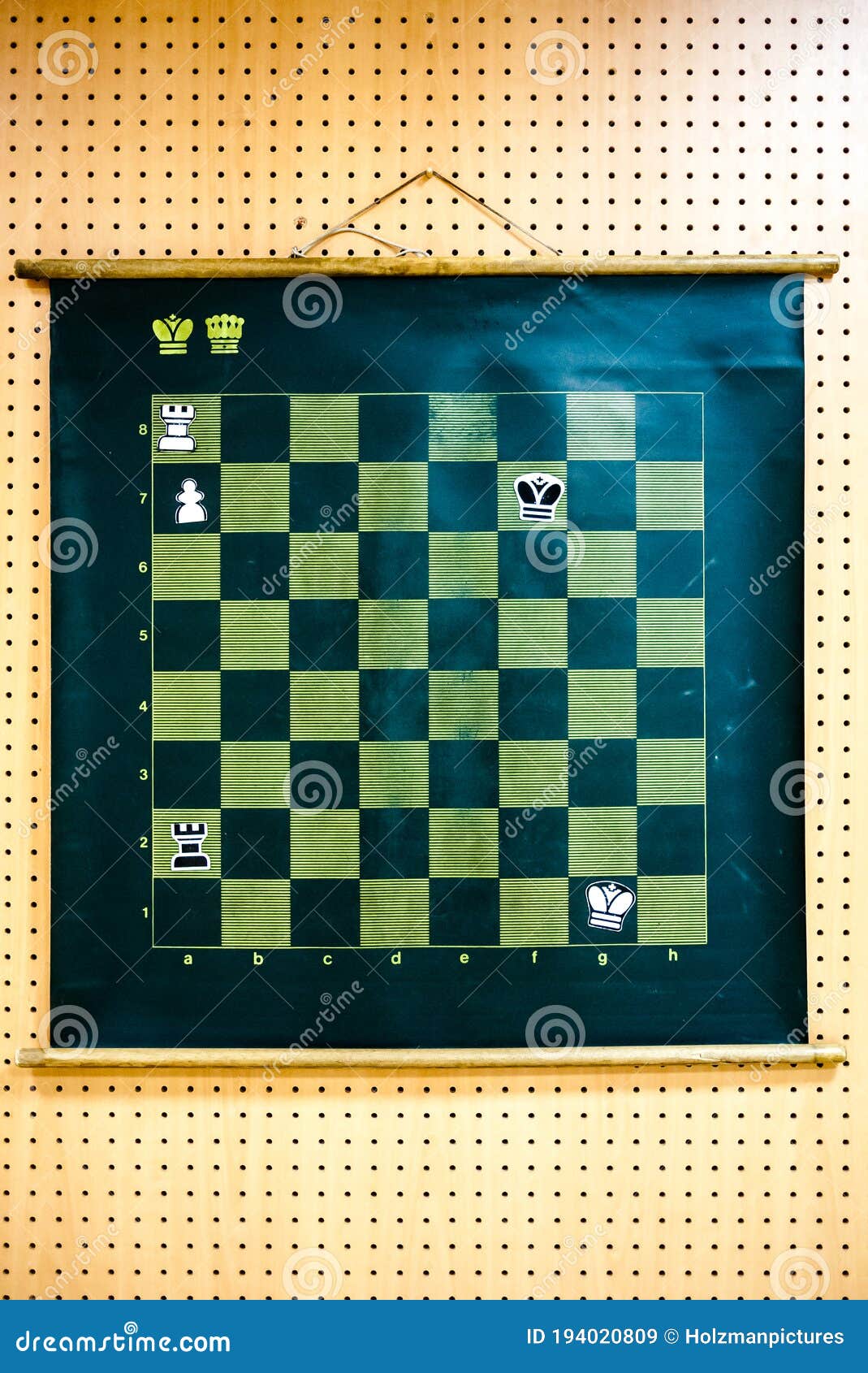 Magnetic Chess Practice Poster Board Stock Image - Image of poster ...