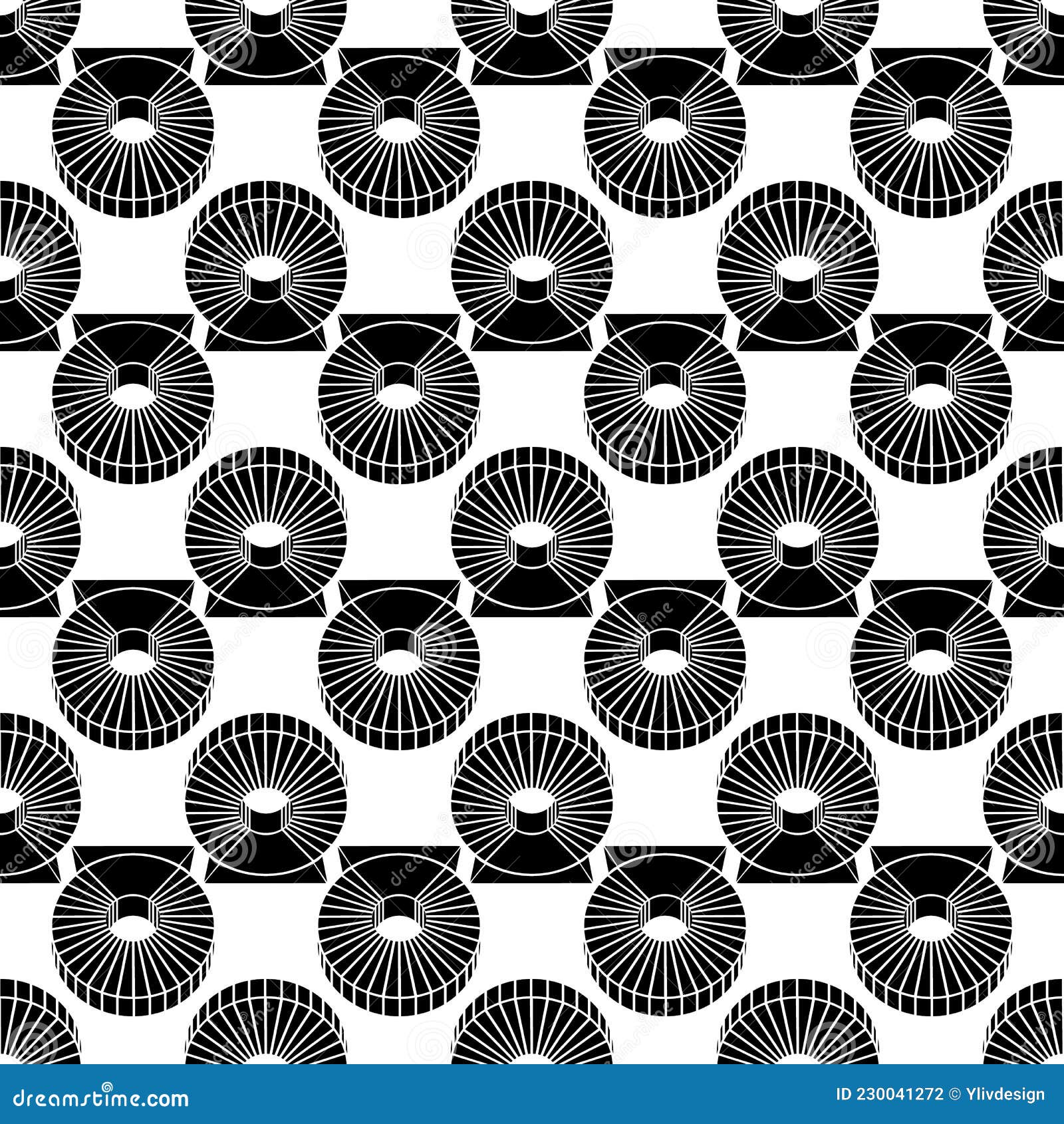 Magnetic Coil Pattern Seamless Vector Stock Vector - Illustration of ...