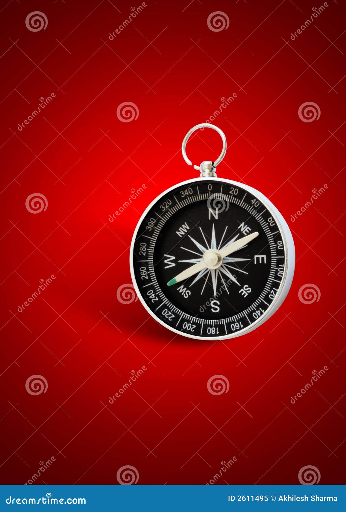 Magnetic compass stock image. Image of longitude, blue - 2611495