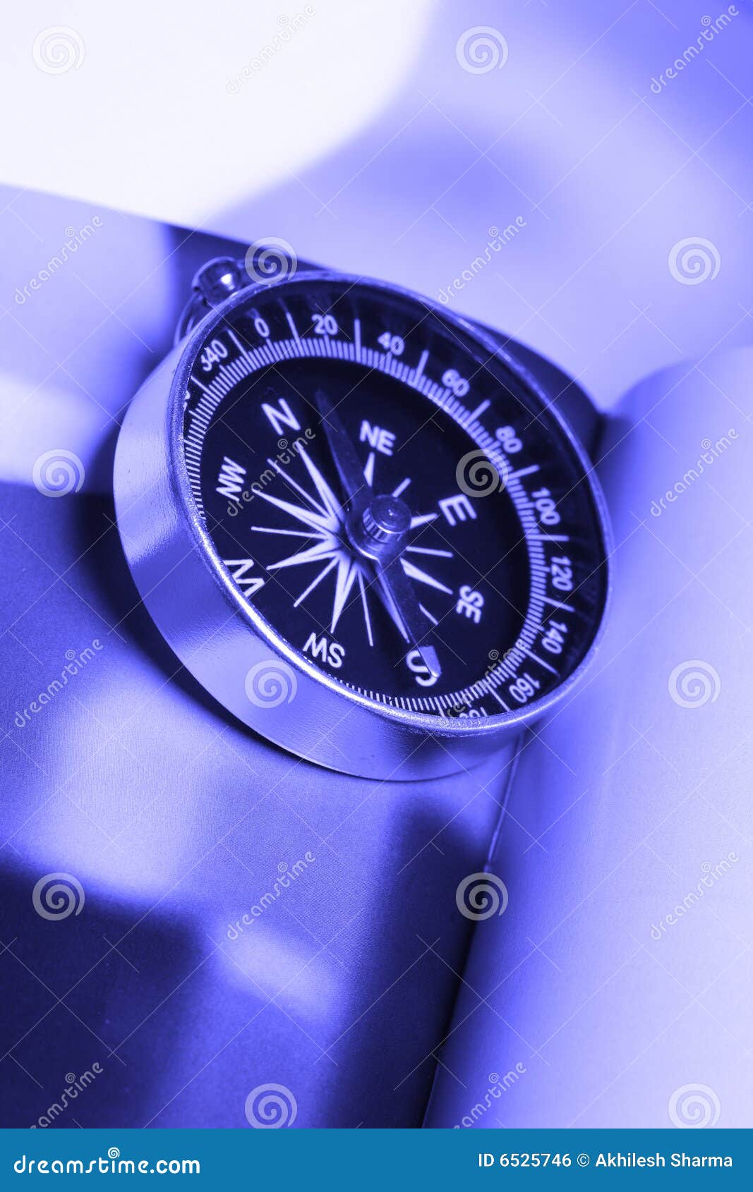 Magnetic Compass On World Map.Travel, Geography, Navigation, Tou ...